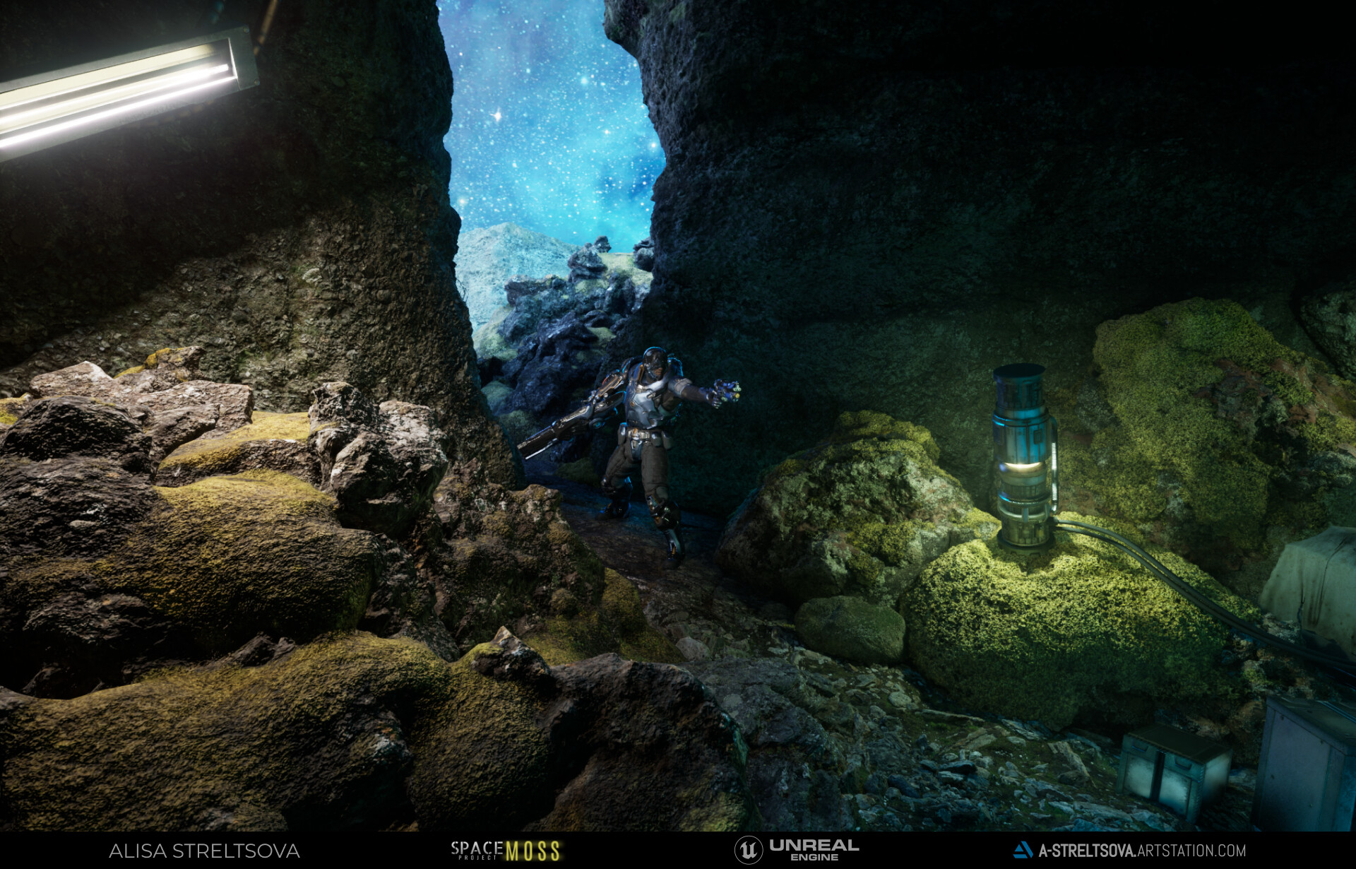 Alisa Streltsova - Space Moss - Level Art and Lightning