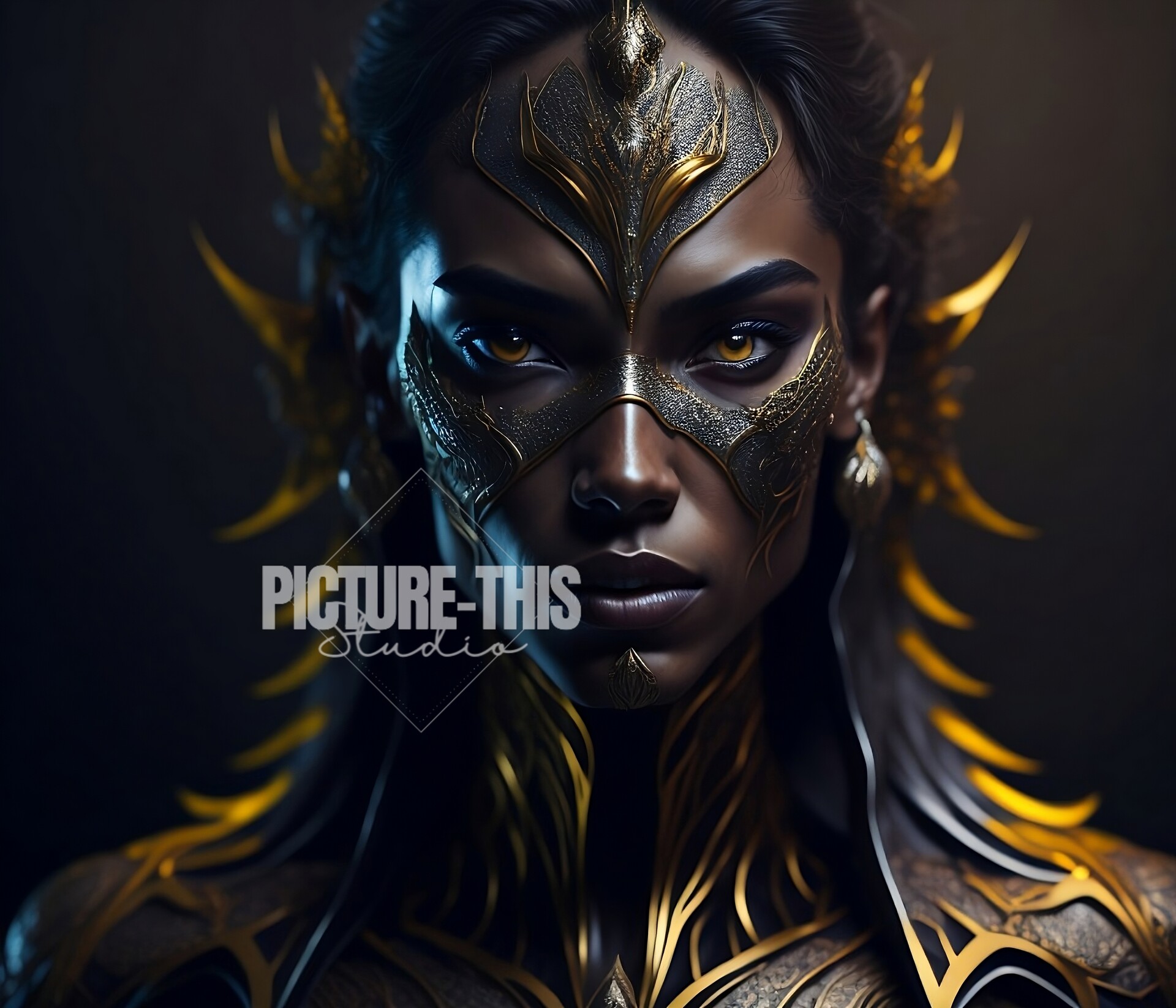 Amine Ben Taher - Glimpses of the Divine: Hyper-Realistic Supernatural Portraits with Shimmering ...