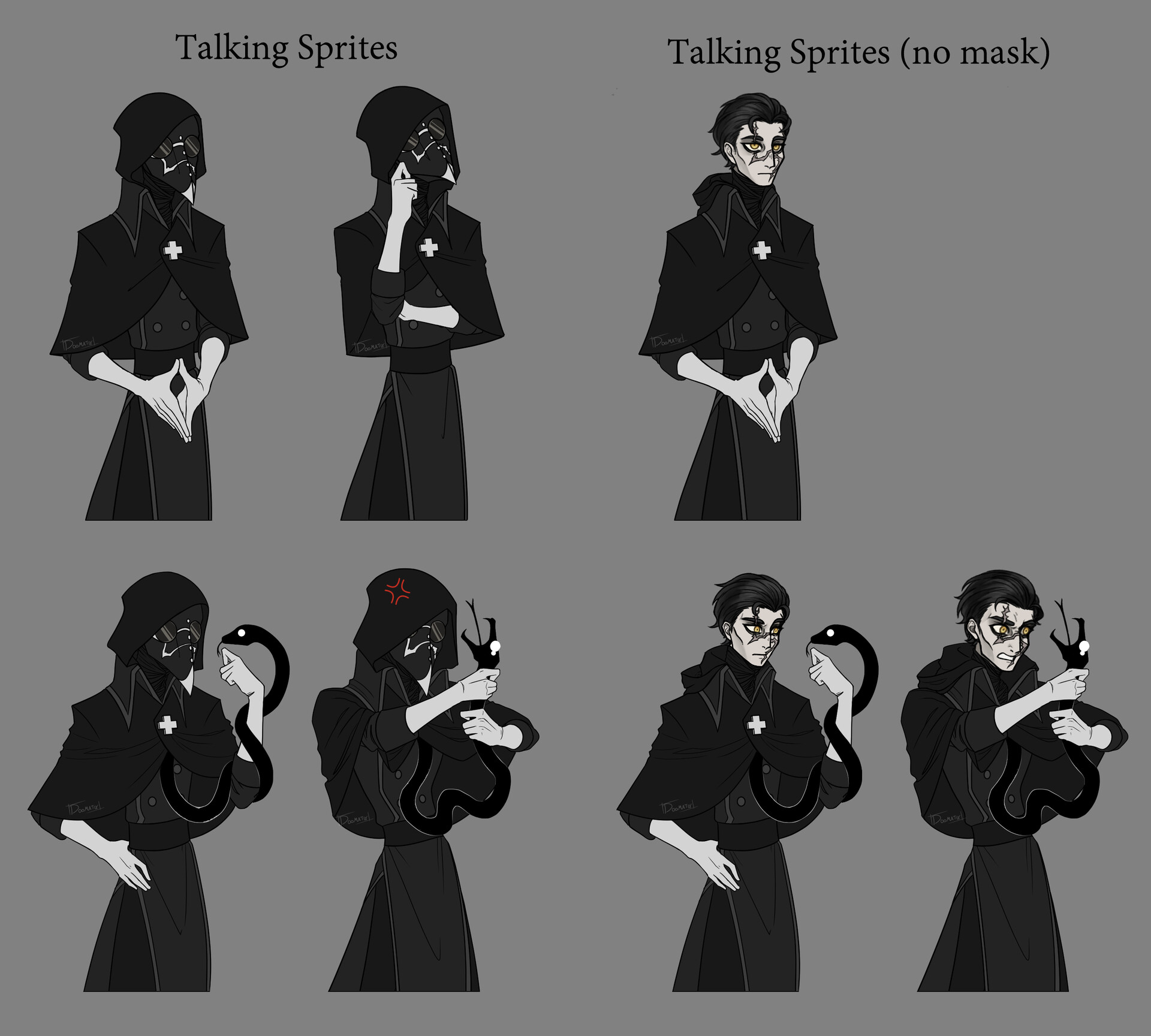 ArtStation - Plague Doctor Talking Sprites