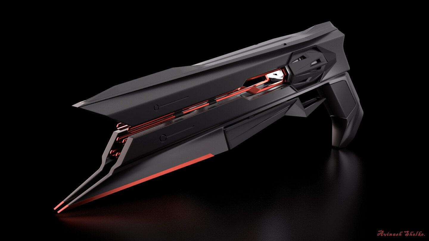 ArtStation - Hand Canon. (Sci-Fi Weapon) (3D Hard Surface modeling)