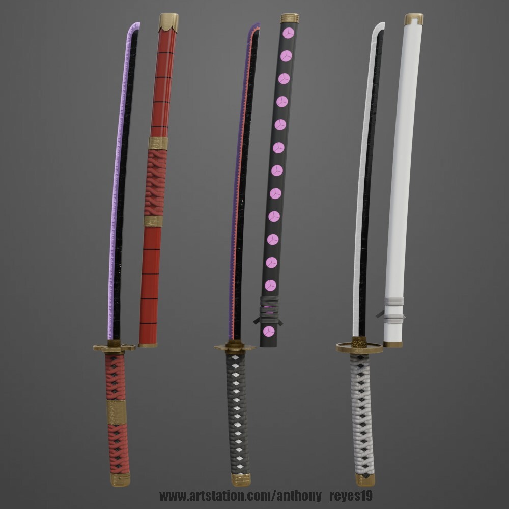 ArtStation - Zoro Swords - One Piece