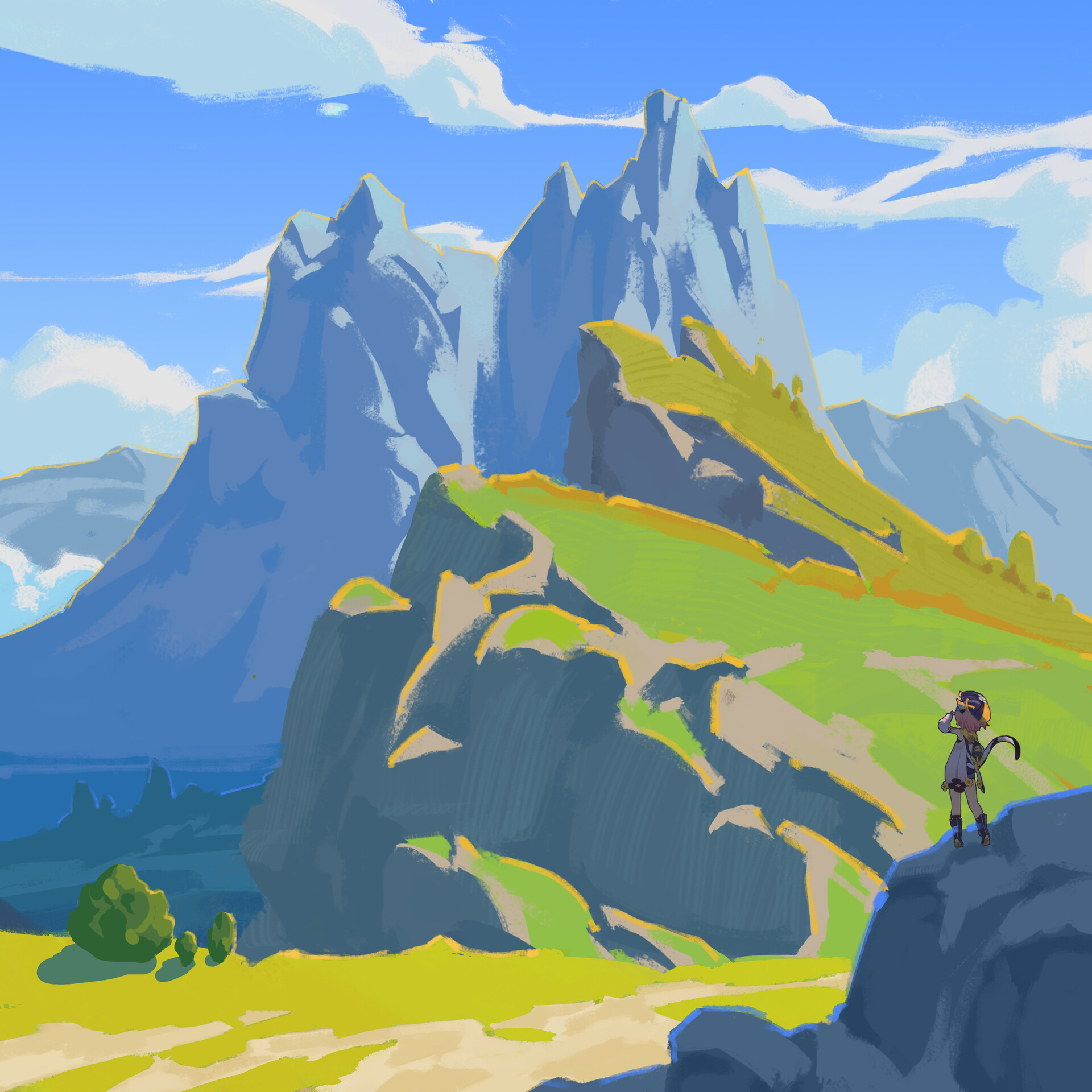 ArtStation - mountain range