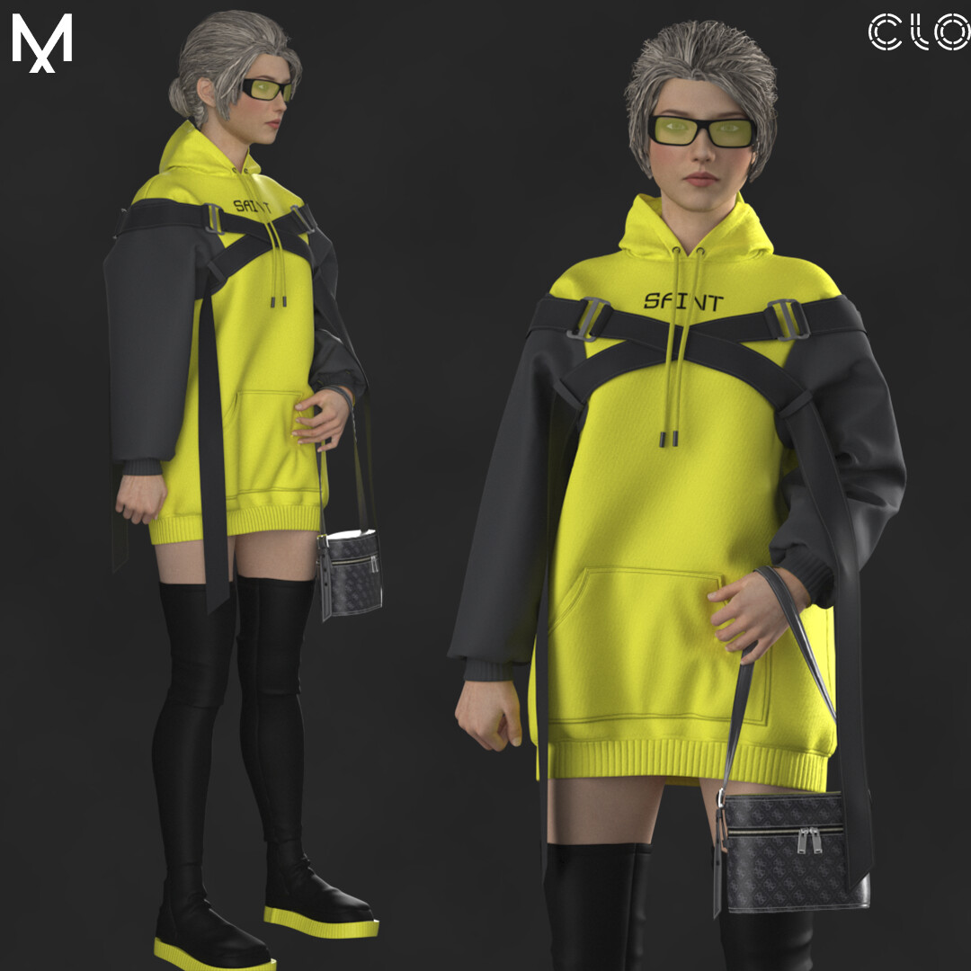 ArtStation - Female Outfit OBJ mtl FBX ZPRJ