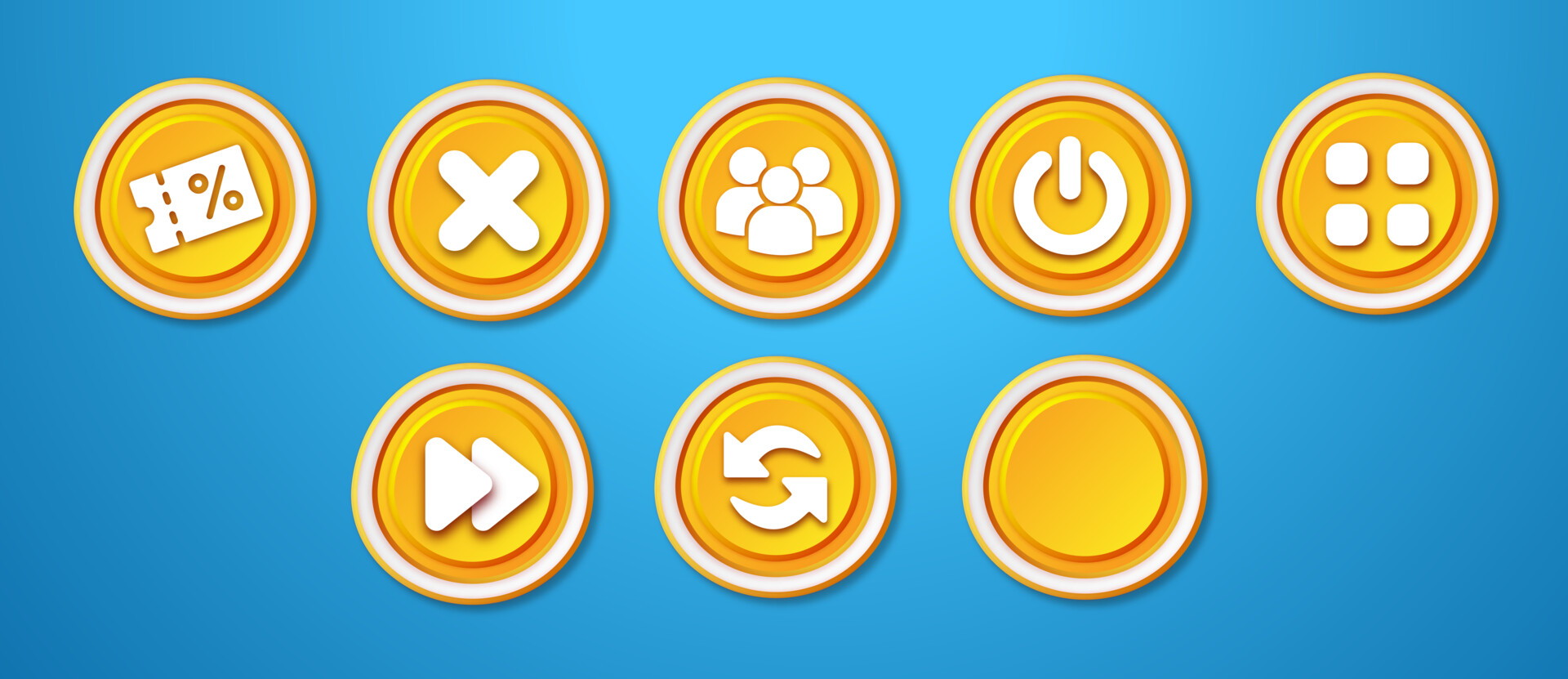 ArtStation - Bright Yellow Buttons