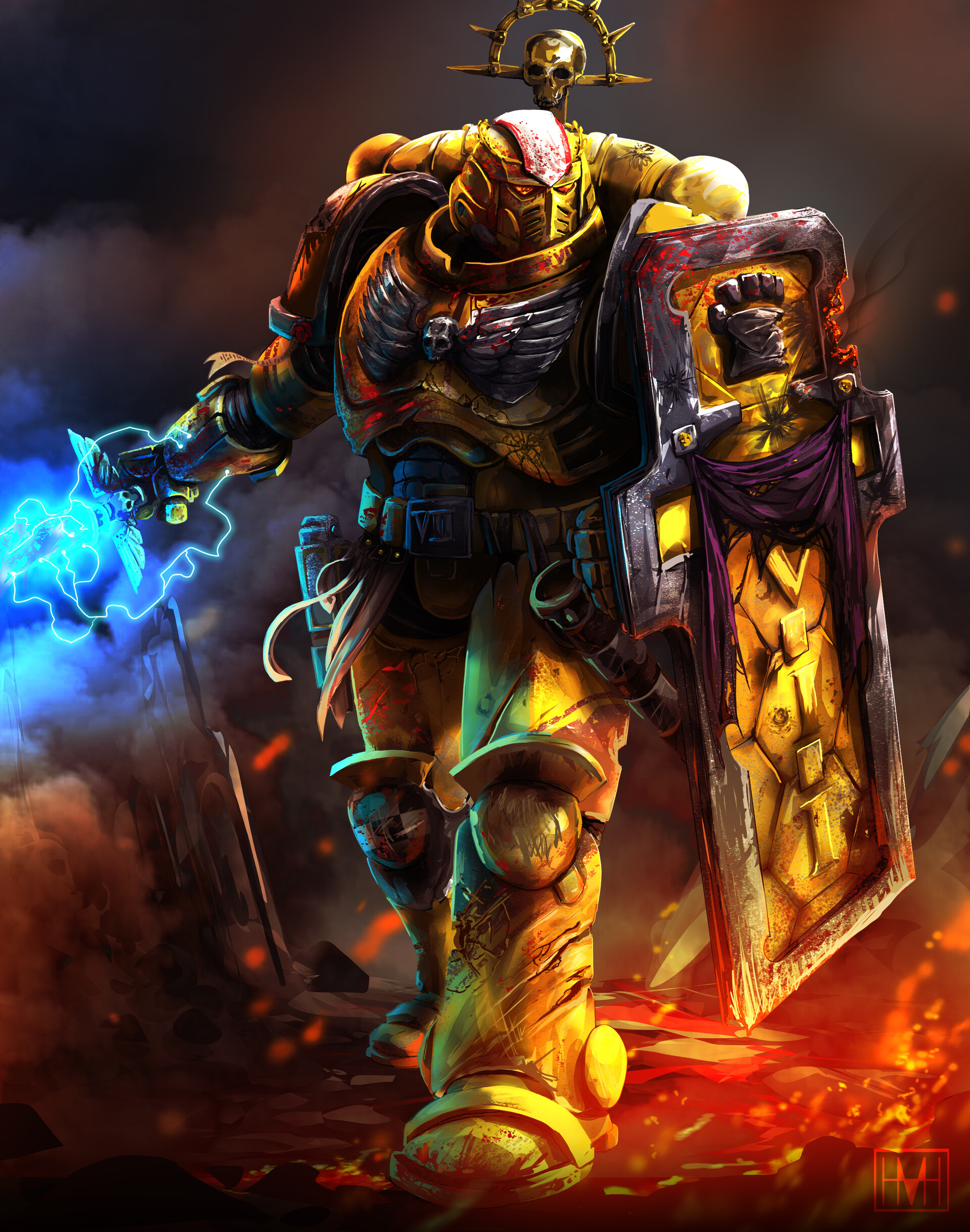 ArtStation - Imperial Fist - Primaris Captain