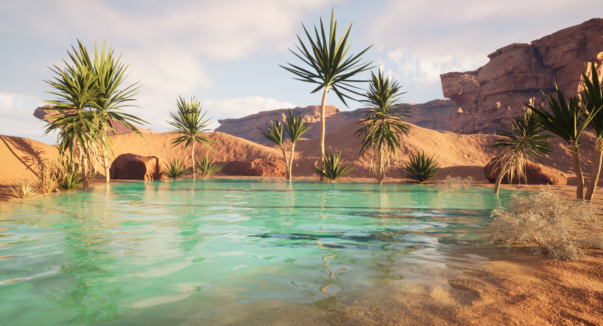 ArtStation - Desert Oasis