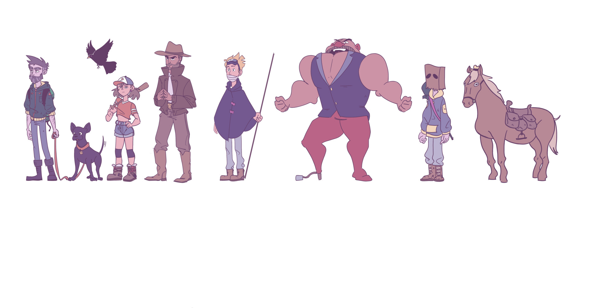 ArtStation - Character design: Character line up