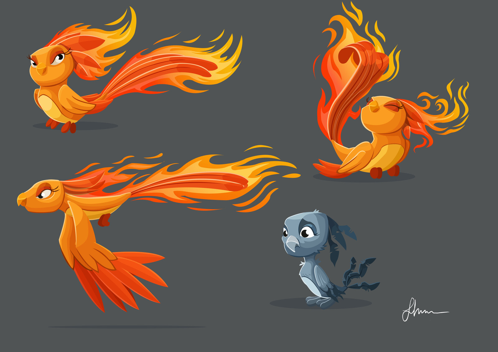 Kol Humphries - Pheebs the Pheonix character design