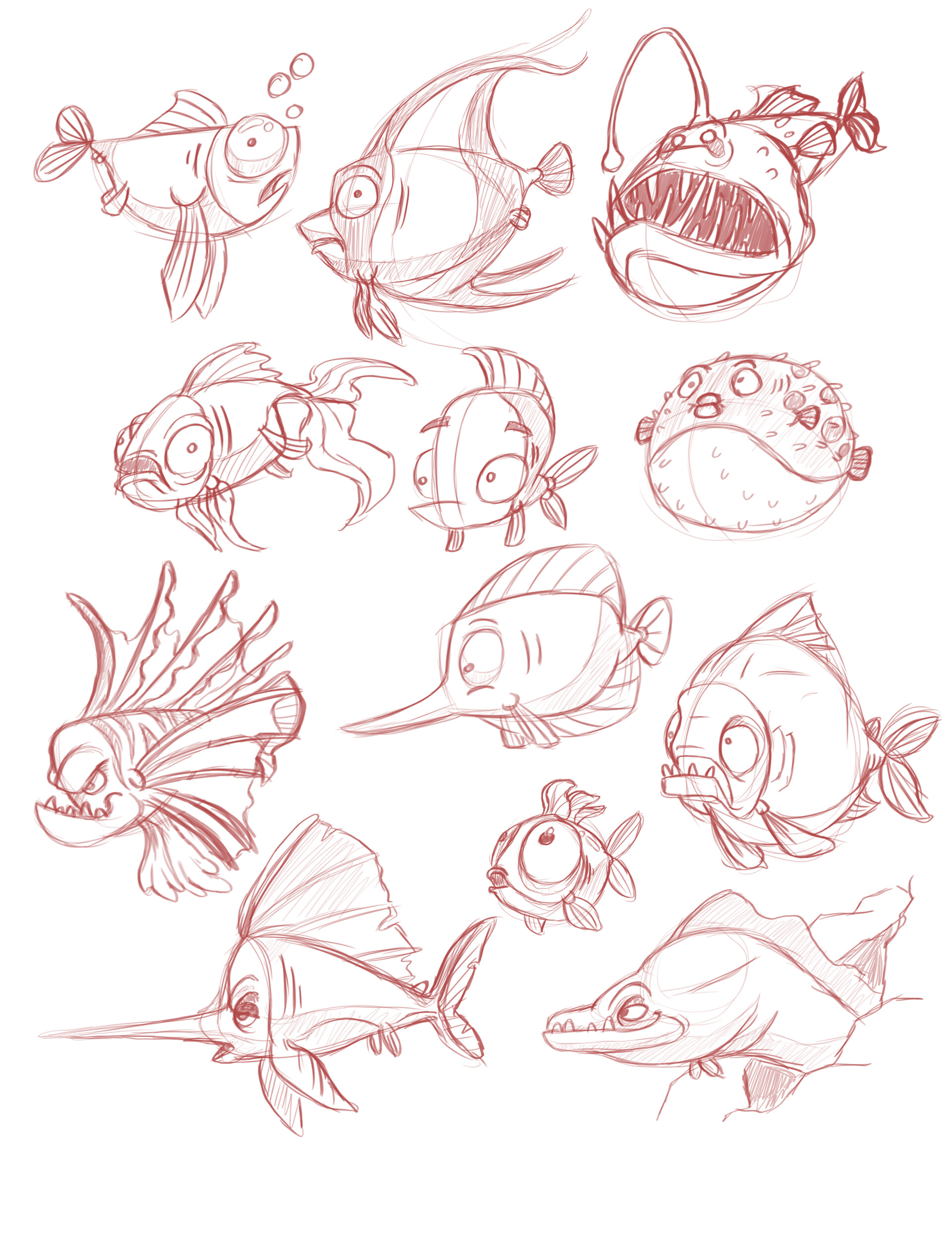 ArtStation - animal sketches