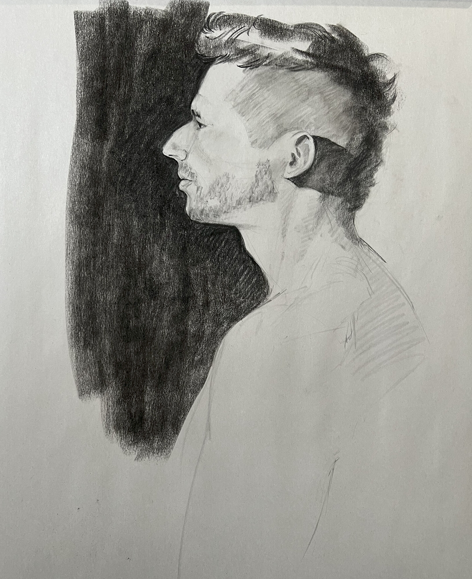 ArtStation - Portrait in Charcoal