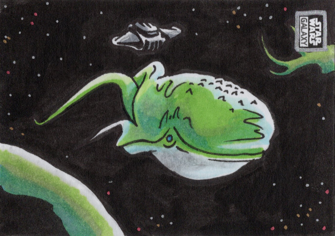 Dwayne Carpenter - Topps Star Wars artist sketch cards - Galaxy Chrome 2022