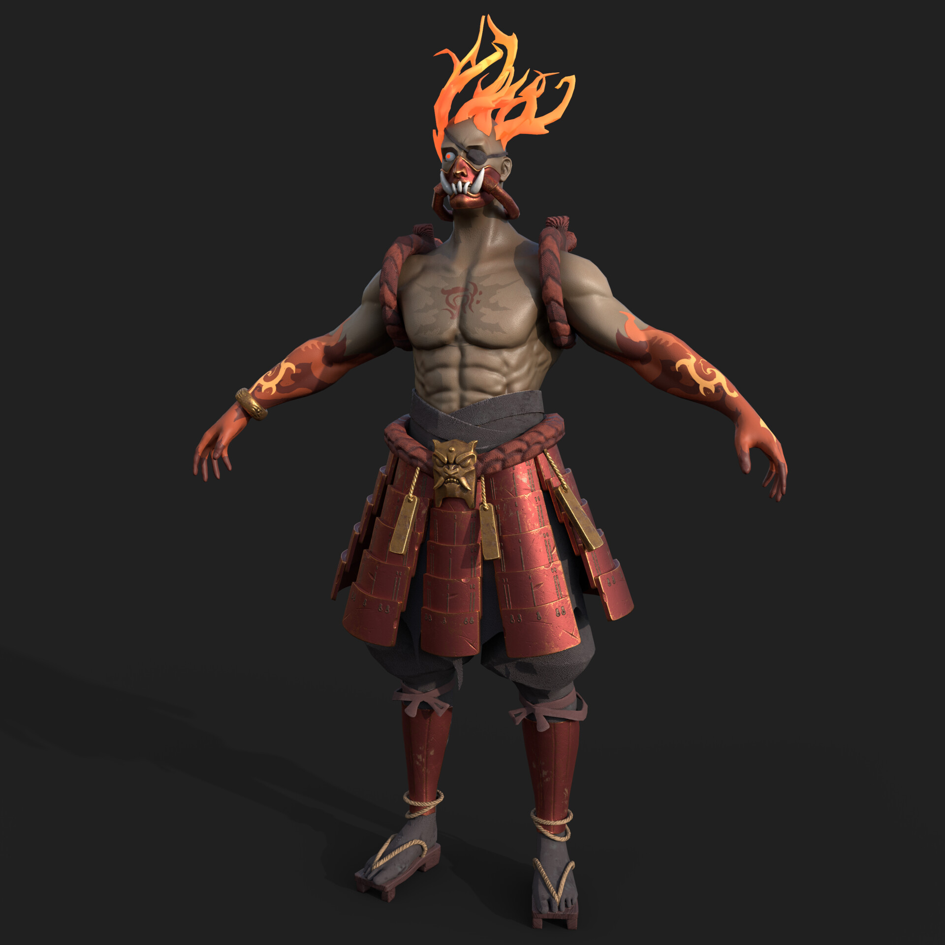 ArtStation - Samurai _ 3D character