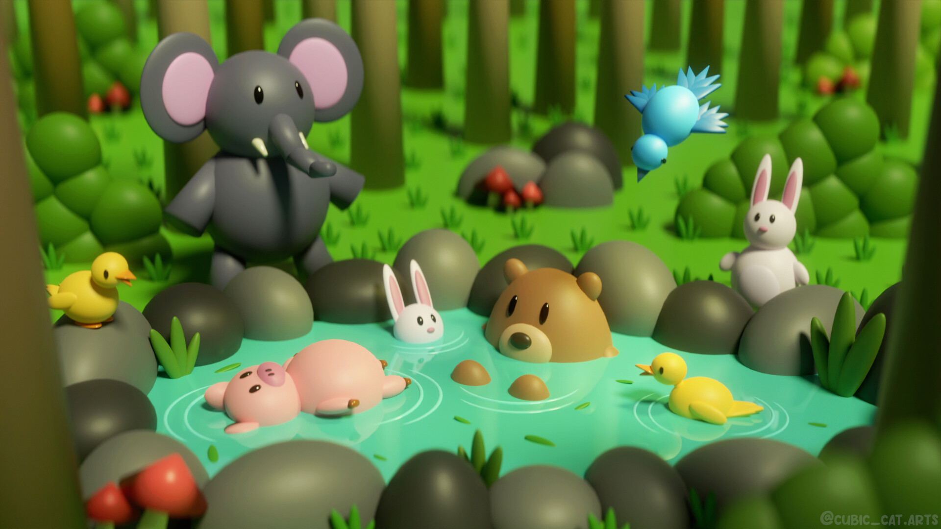 ArtStation - The Party After First Rain