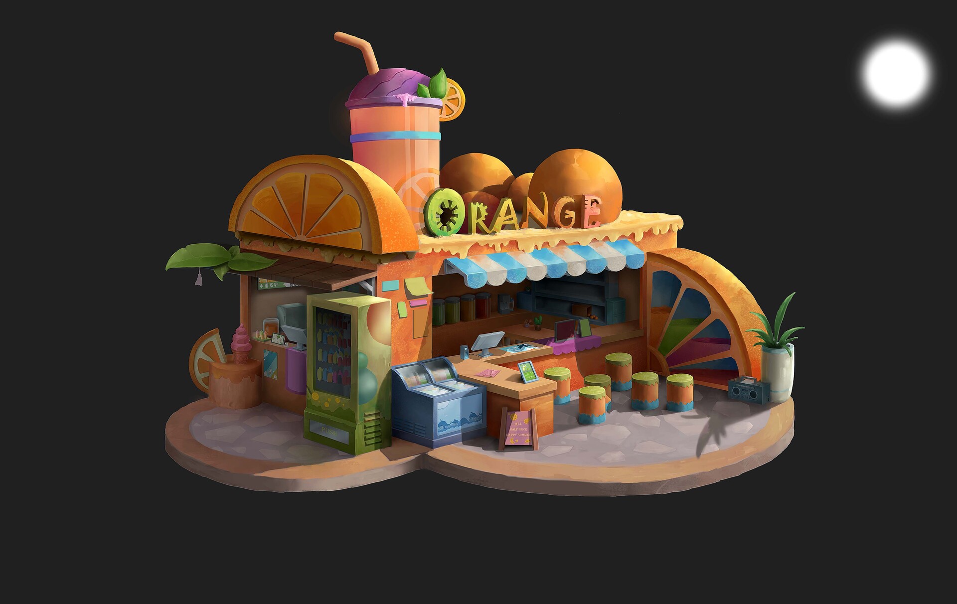 ArtStation - A drinking store