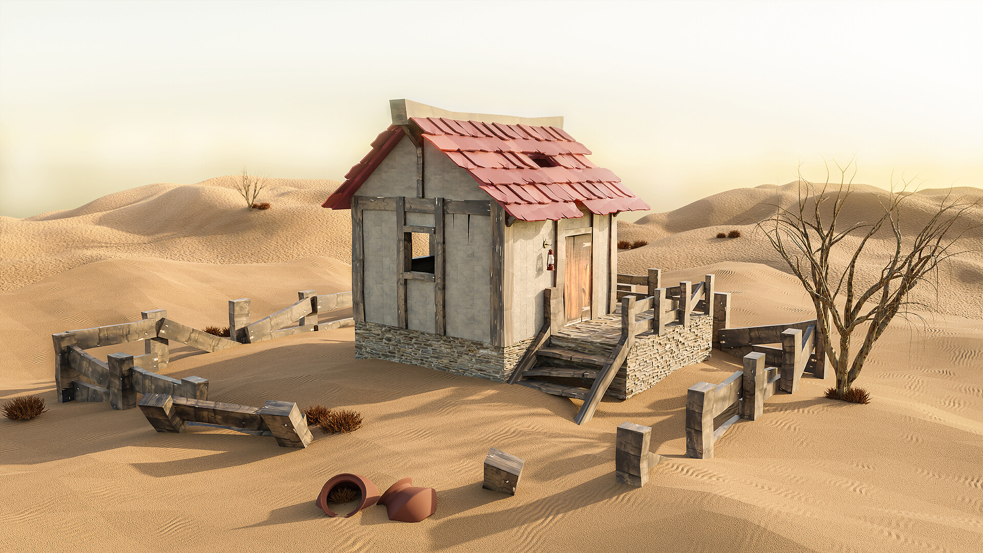 ArtStation - Deserted/Abandoned House