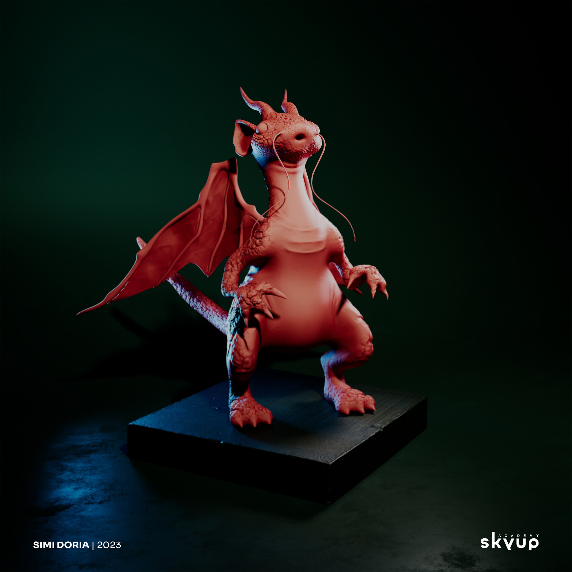 ArtStation - Cute Dragon ZBrush Sculpting