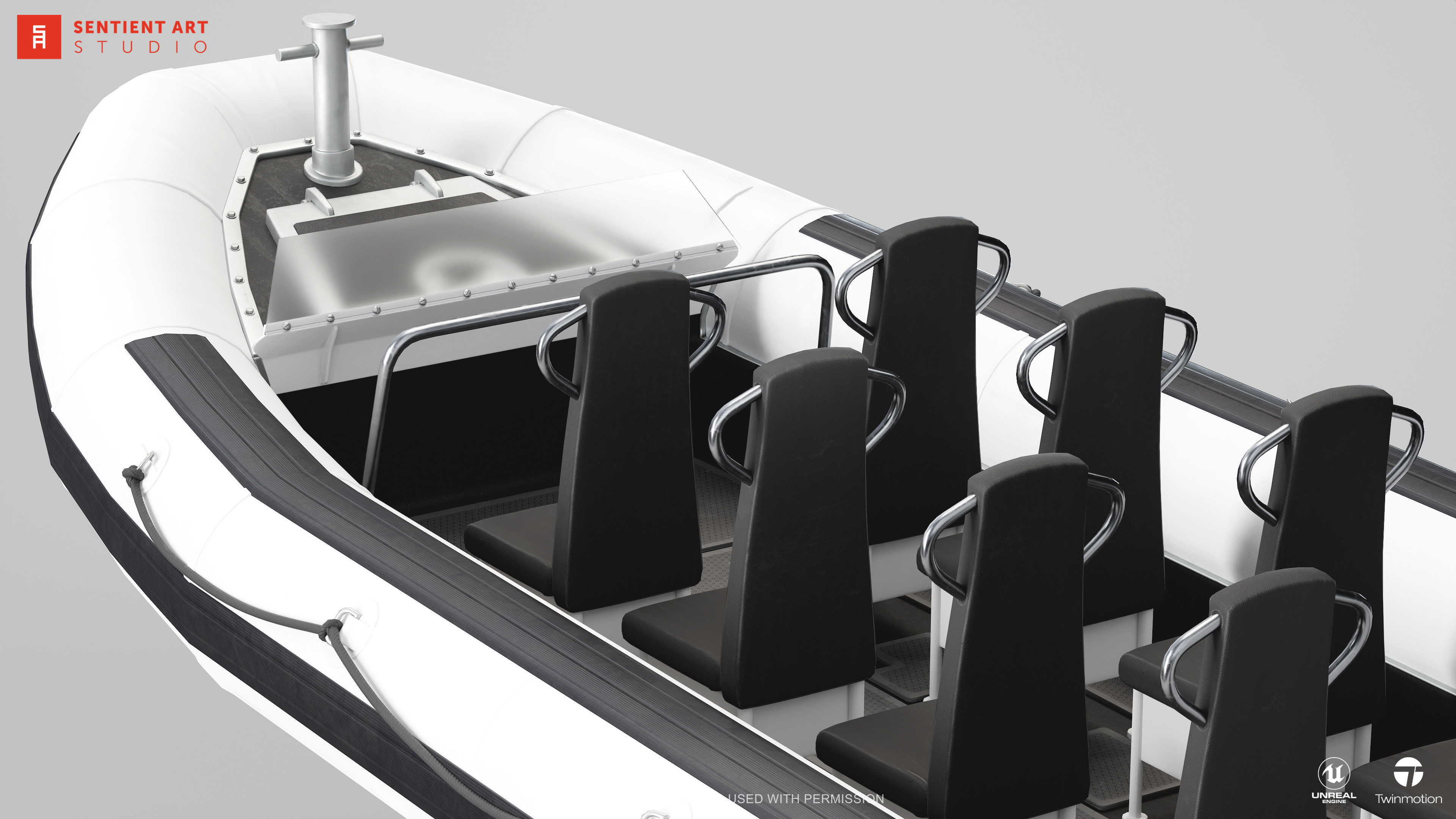 Sentient Art - Twinmotion - Pneumatic Boat 3