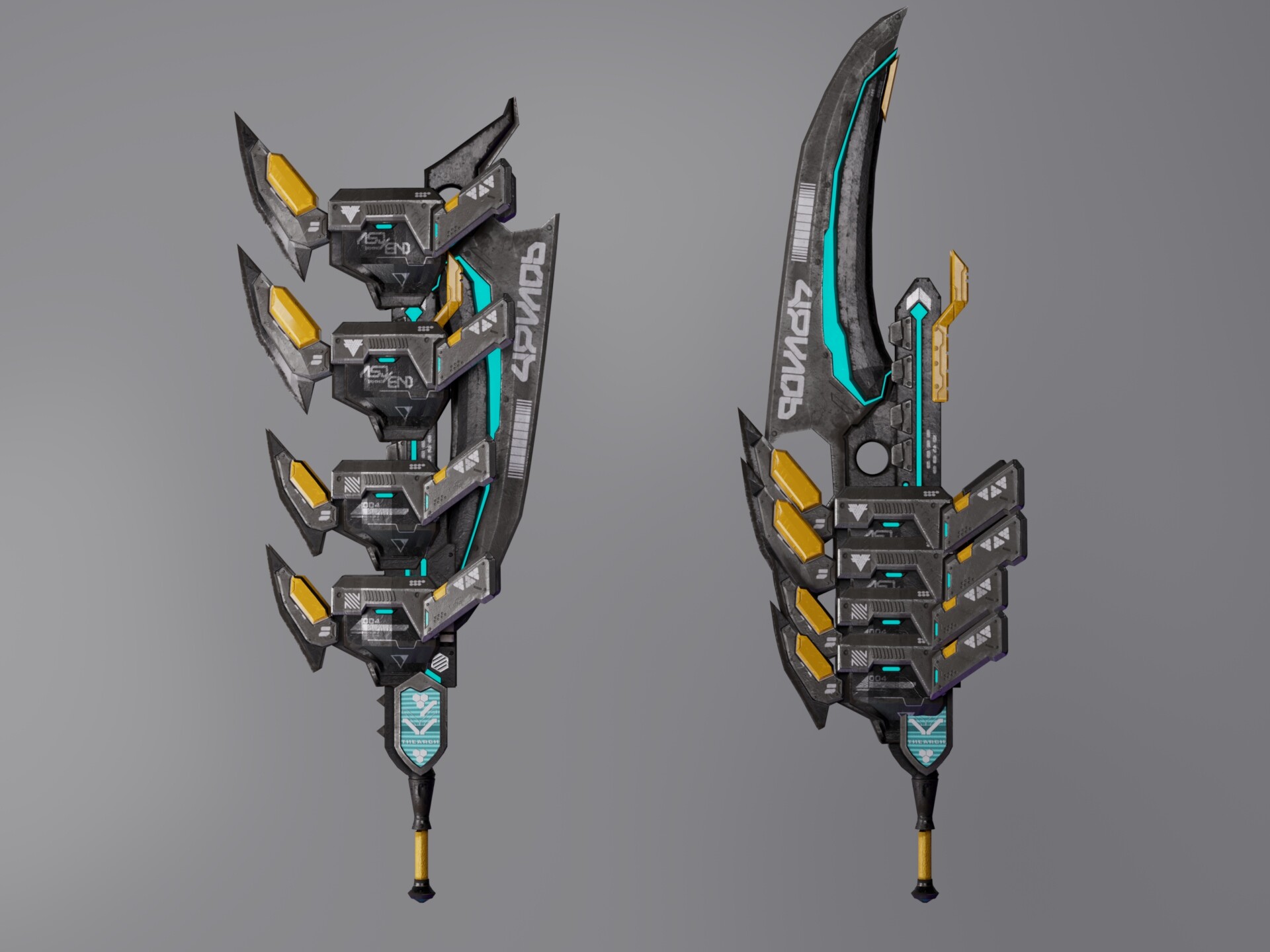 ArtStation - Monster Hunter Fan Art. Switch Axe Game Asset Design