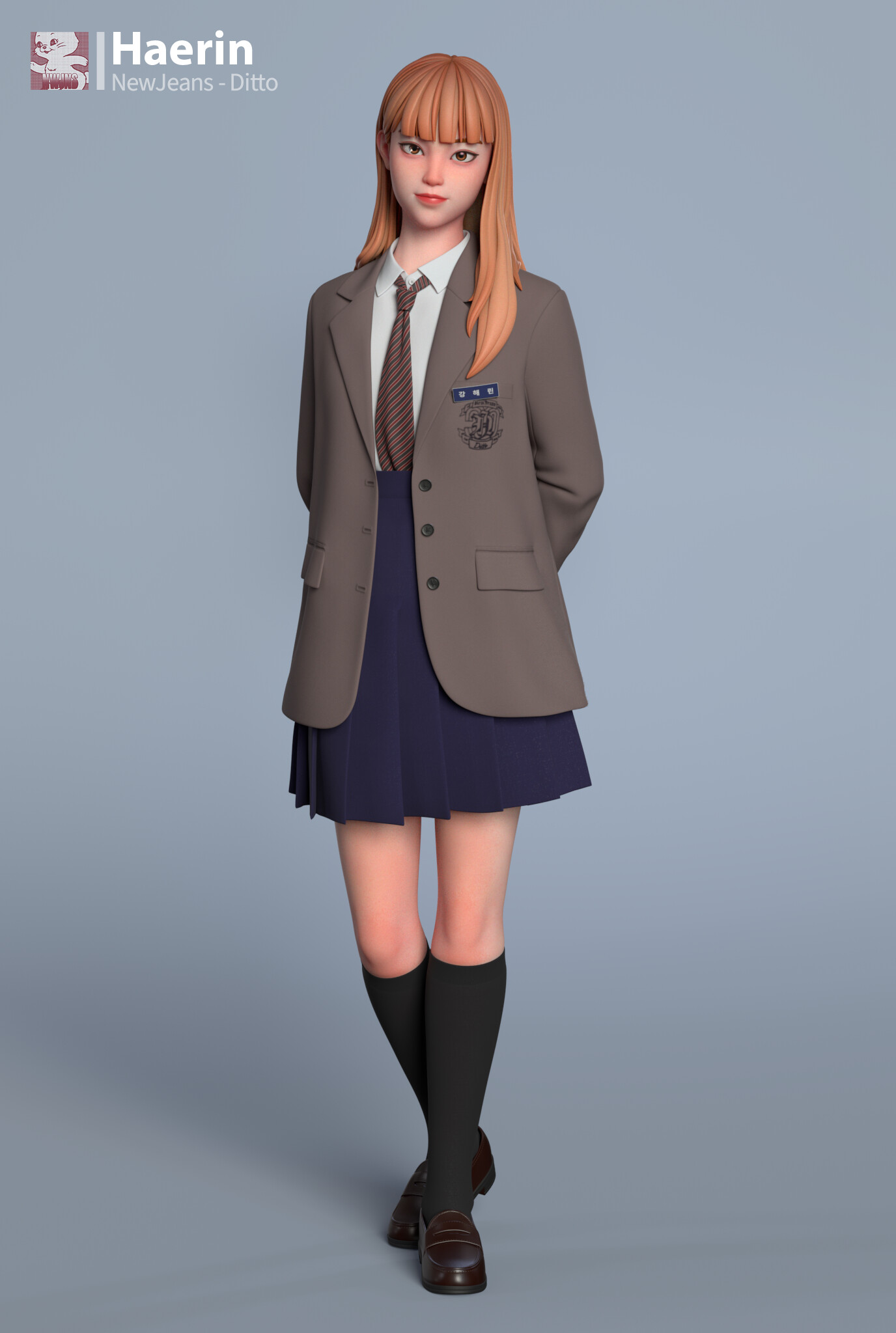 ArtStation - Haerin - NewJeans (Fanart)