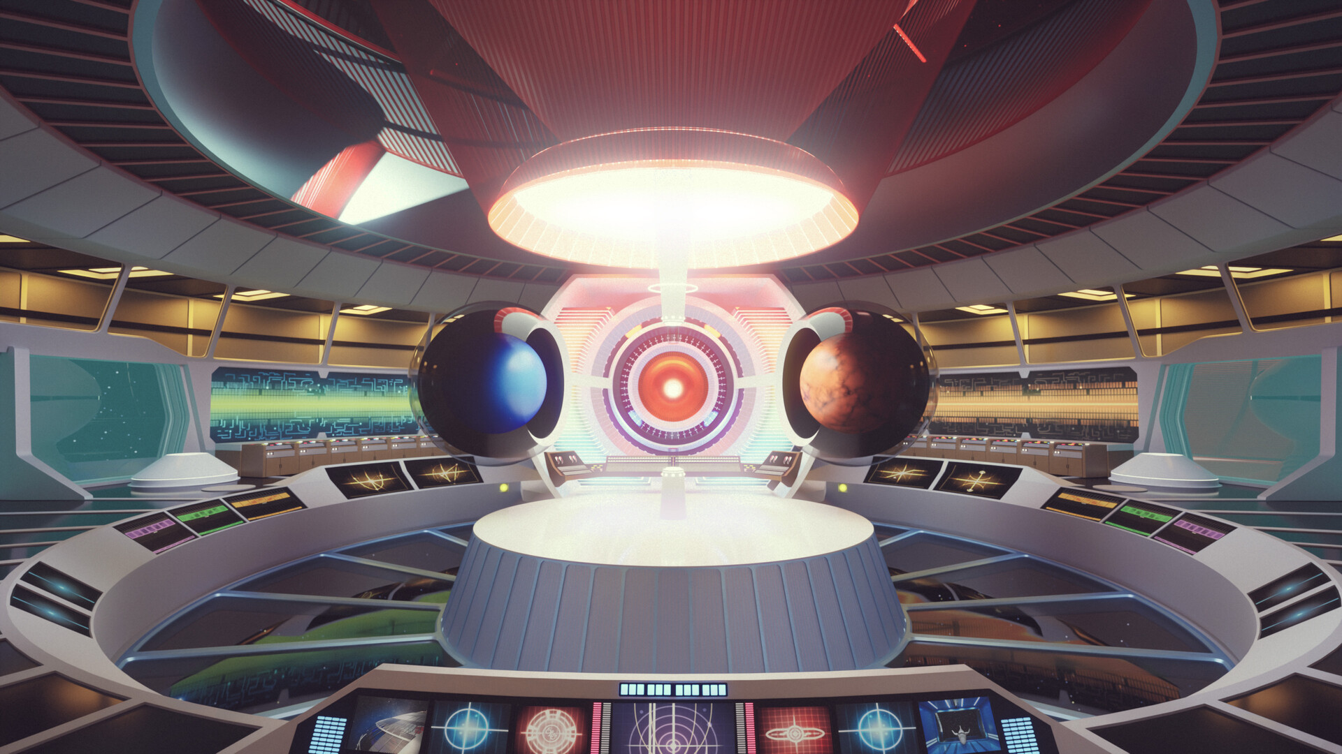 ArtStation - Atrium & Hangar - Electric Light Orchestra Spaceship ...