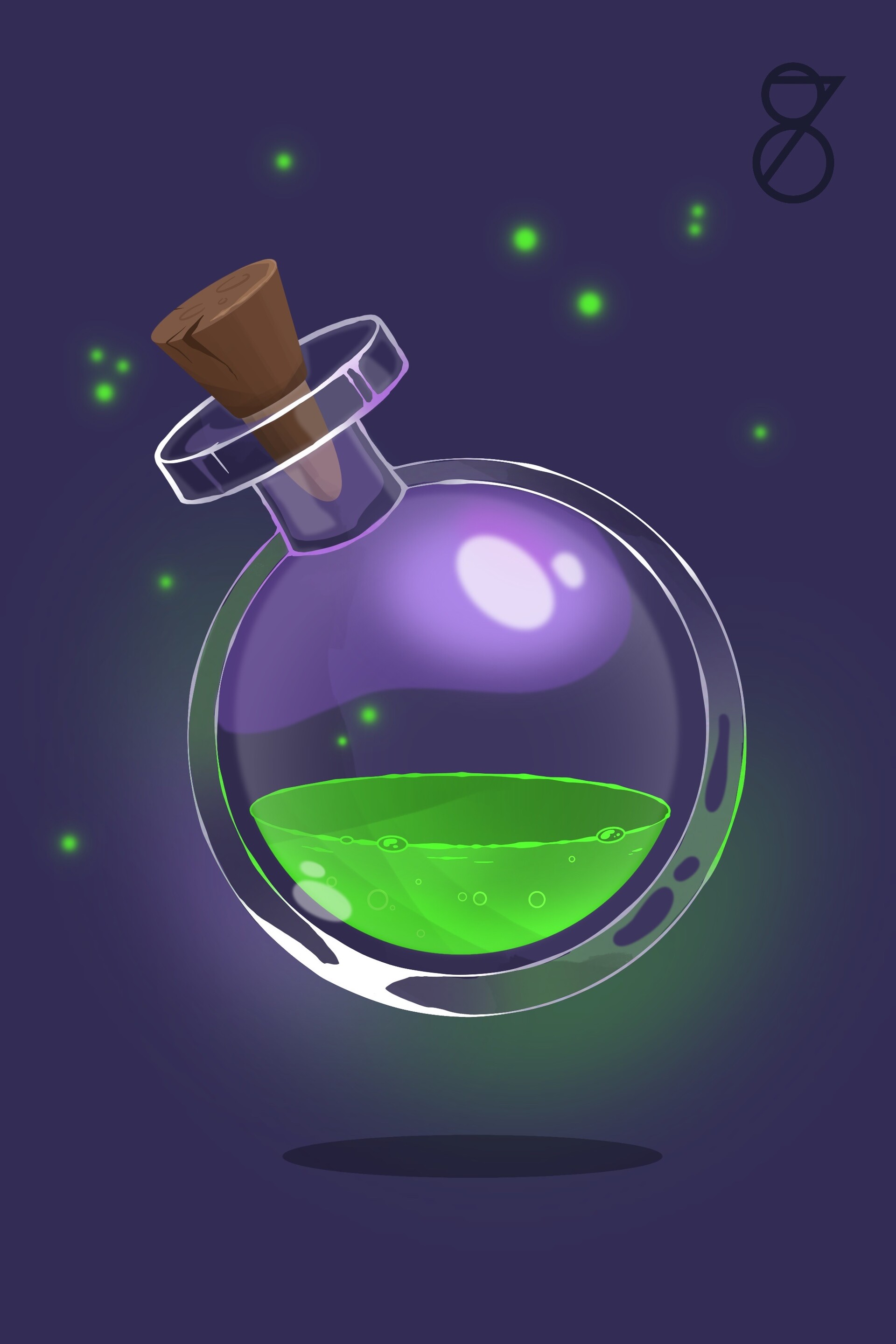 ArtStation - Potion bottle concept art.Casual games.