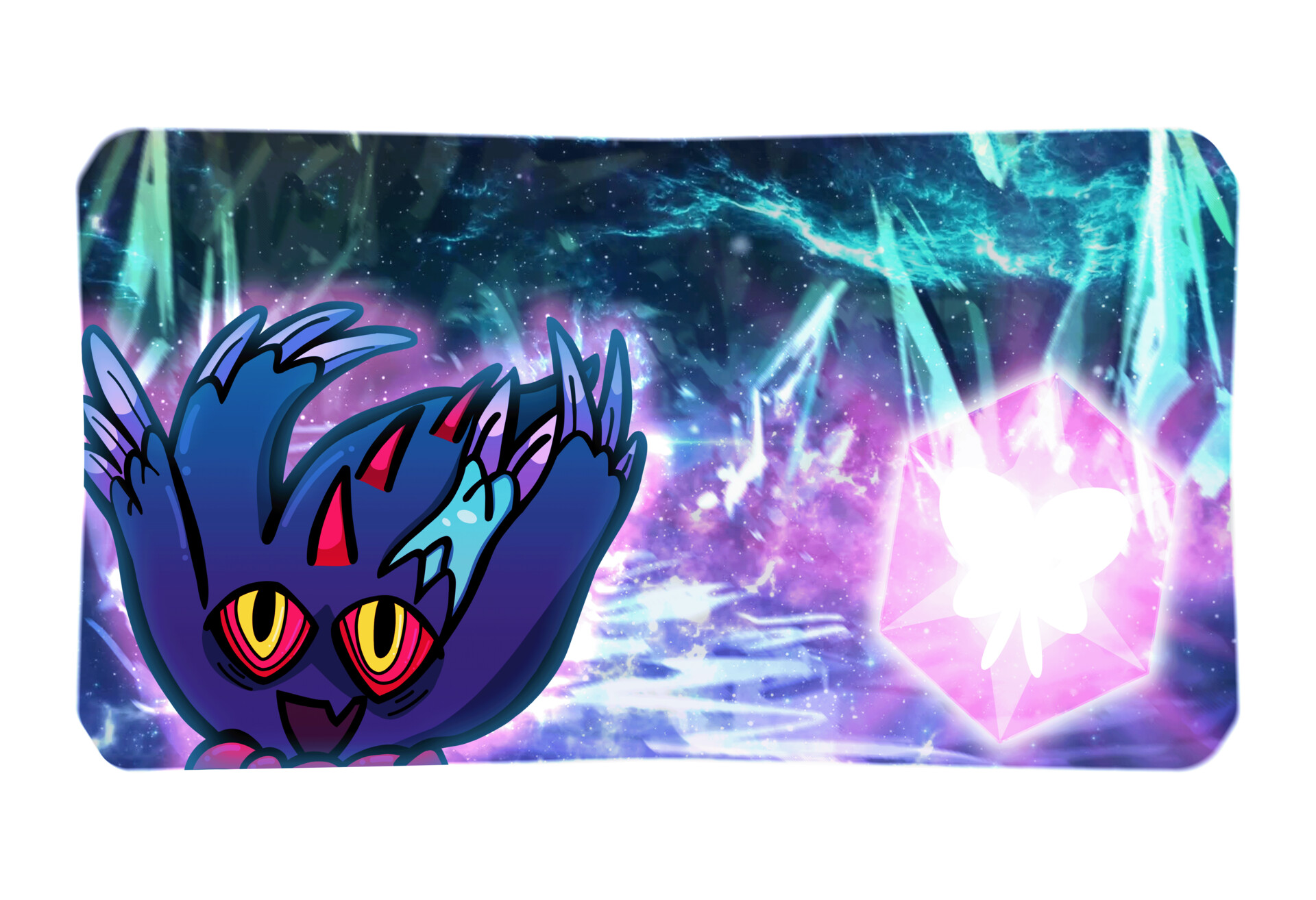 ArtStation - Flutter Mane Arcade Stick Art