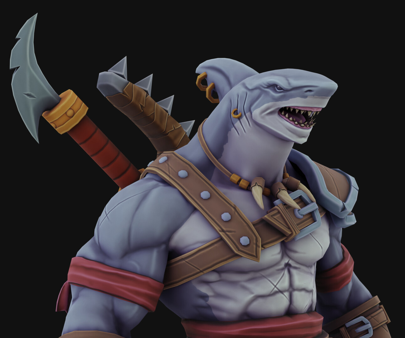 ArtStation - Shark Warrior