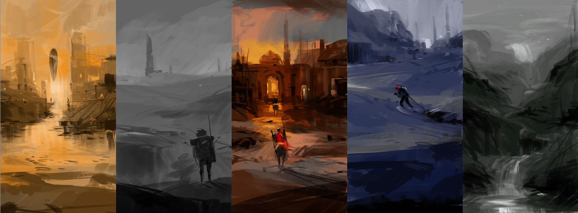 ArtStation - rough concept art composition