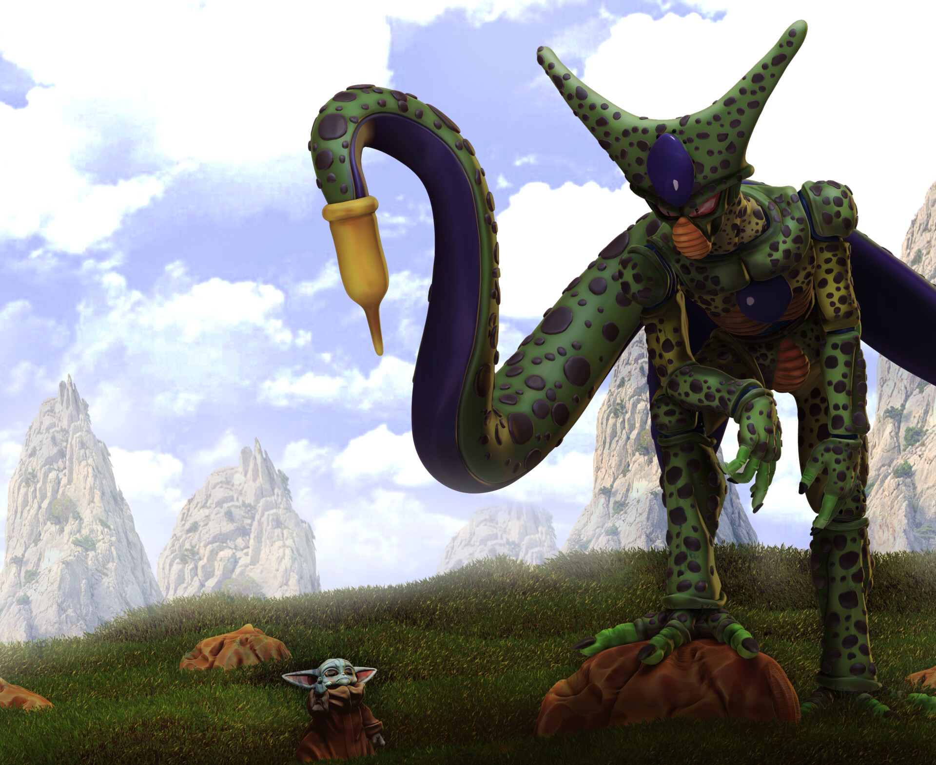 ArtStation - Cell vs Baby Yoda