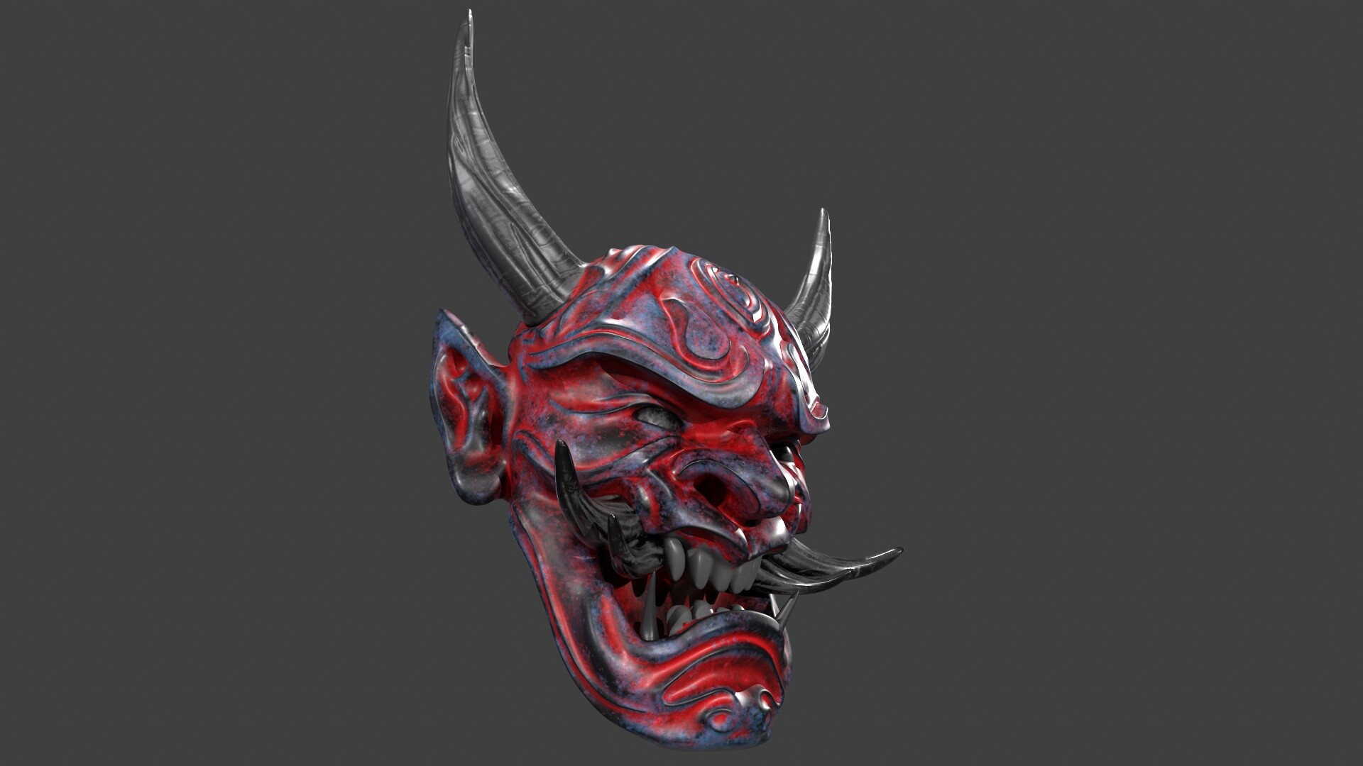 ArtStation - demon mask