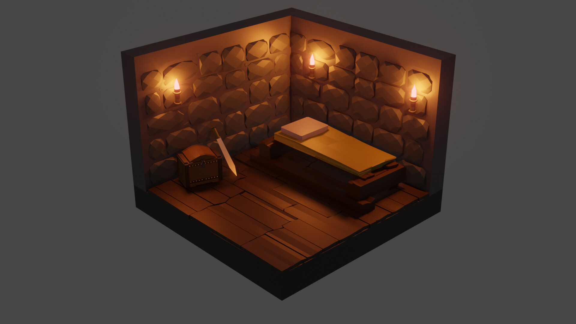 ArtStation - Dungeon guard's room