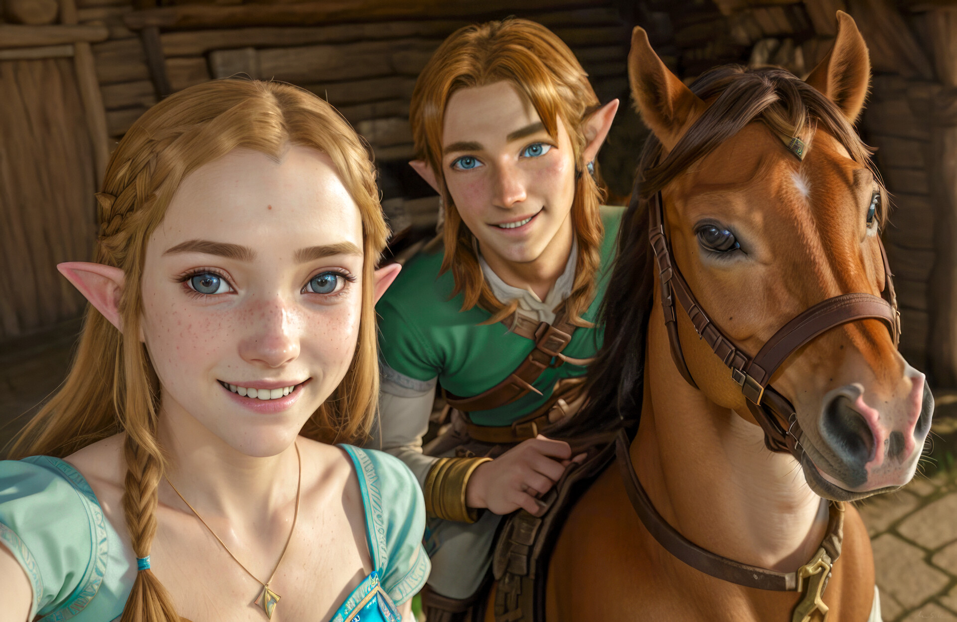 ArtStation - One last selfie before the adventure begins 📸🐎🧝🏹