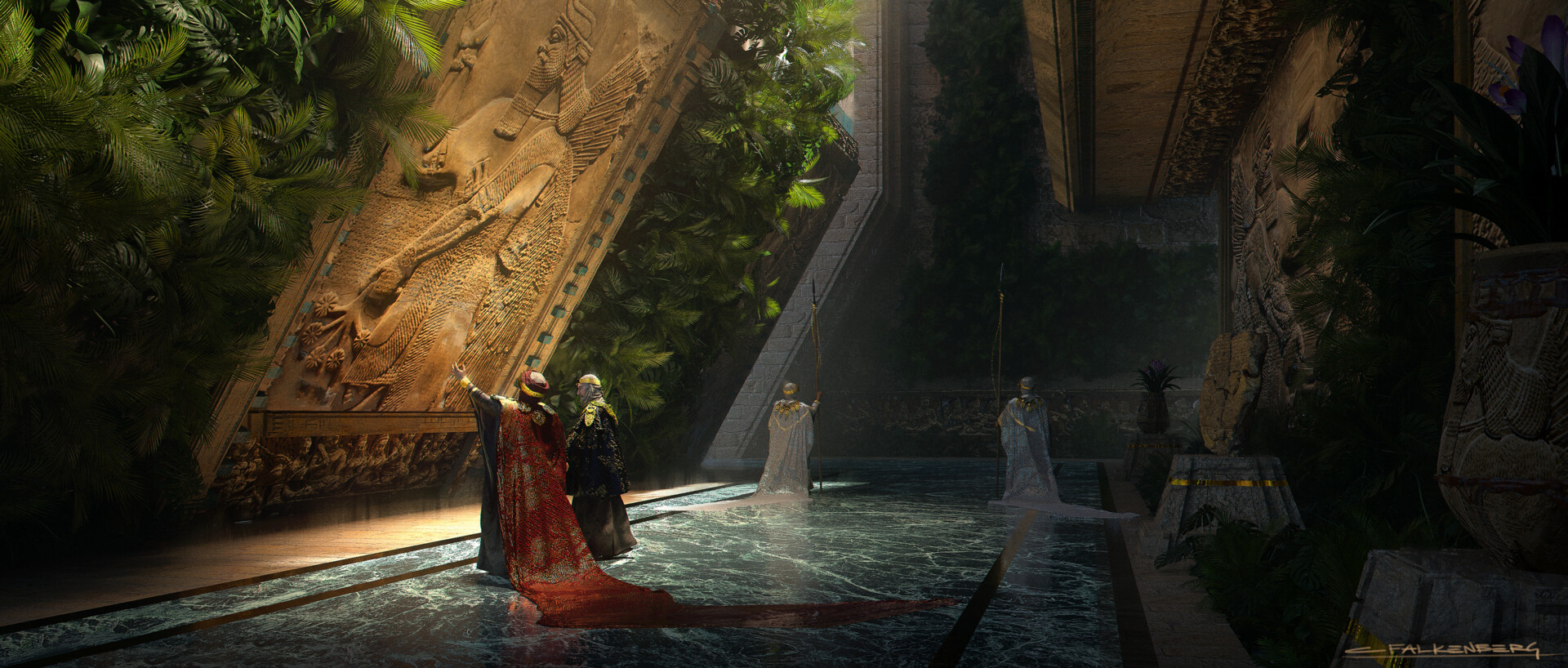 Chris Falkenberg - City of Akkadon - Palace Interiors