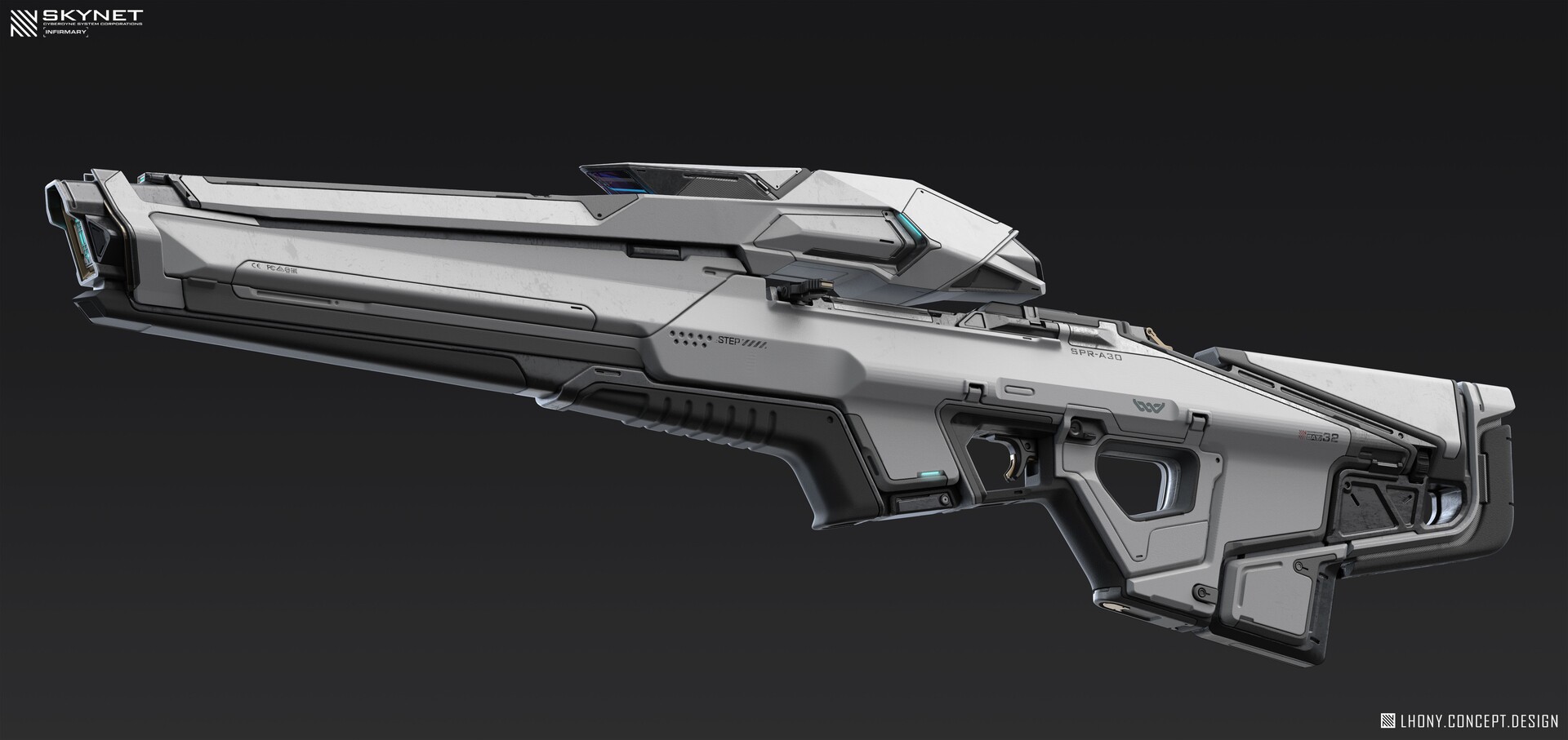 Raidhfil Plasma Sci Fi Sci Fi Assault Rifle 3D Model By Nudelkopf