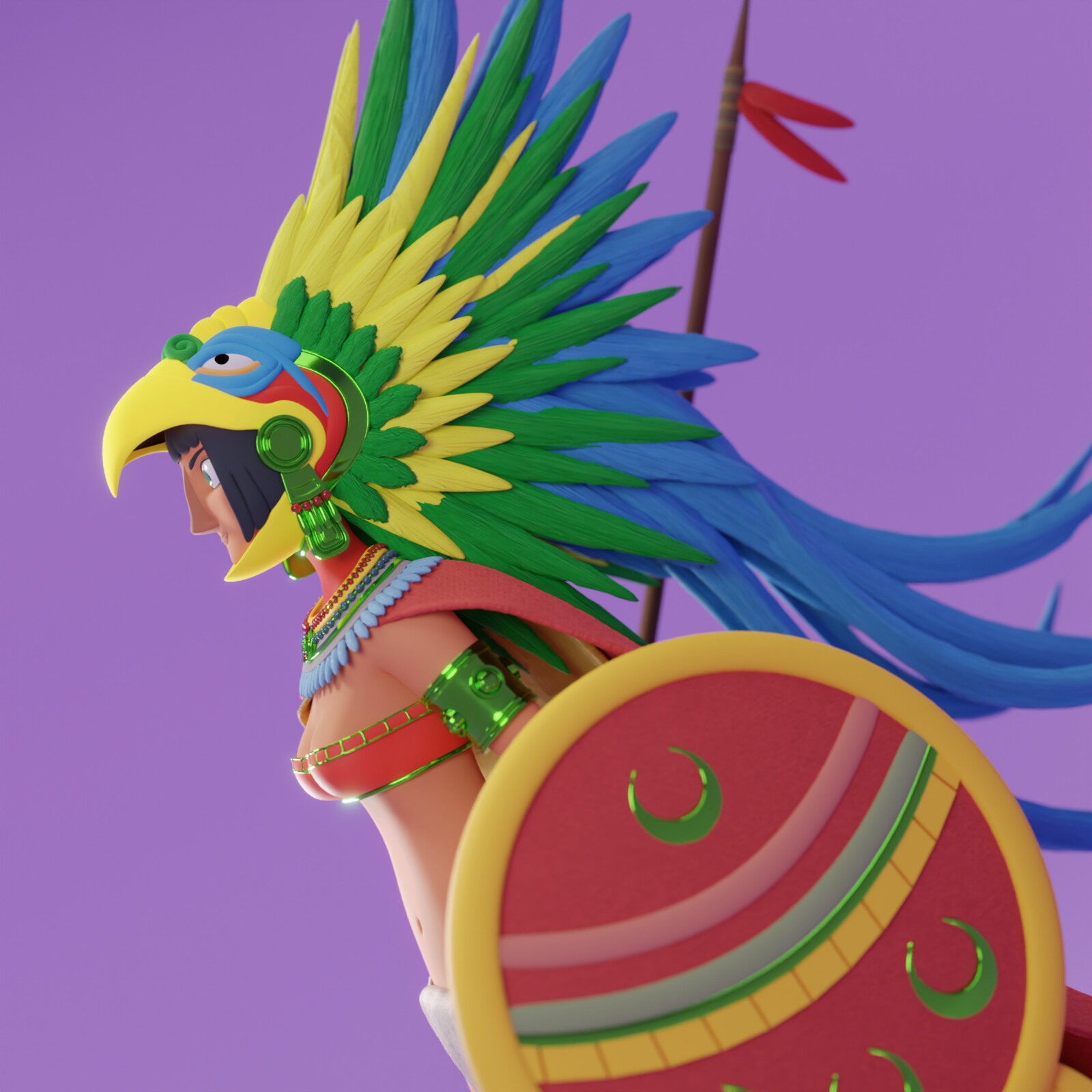 PELUSO - Aztec Female Eagle Knight