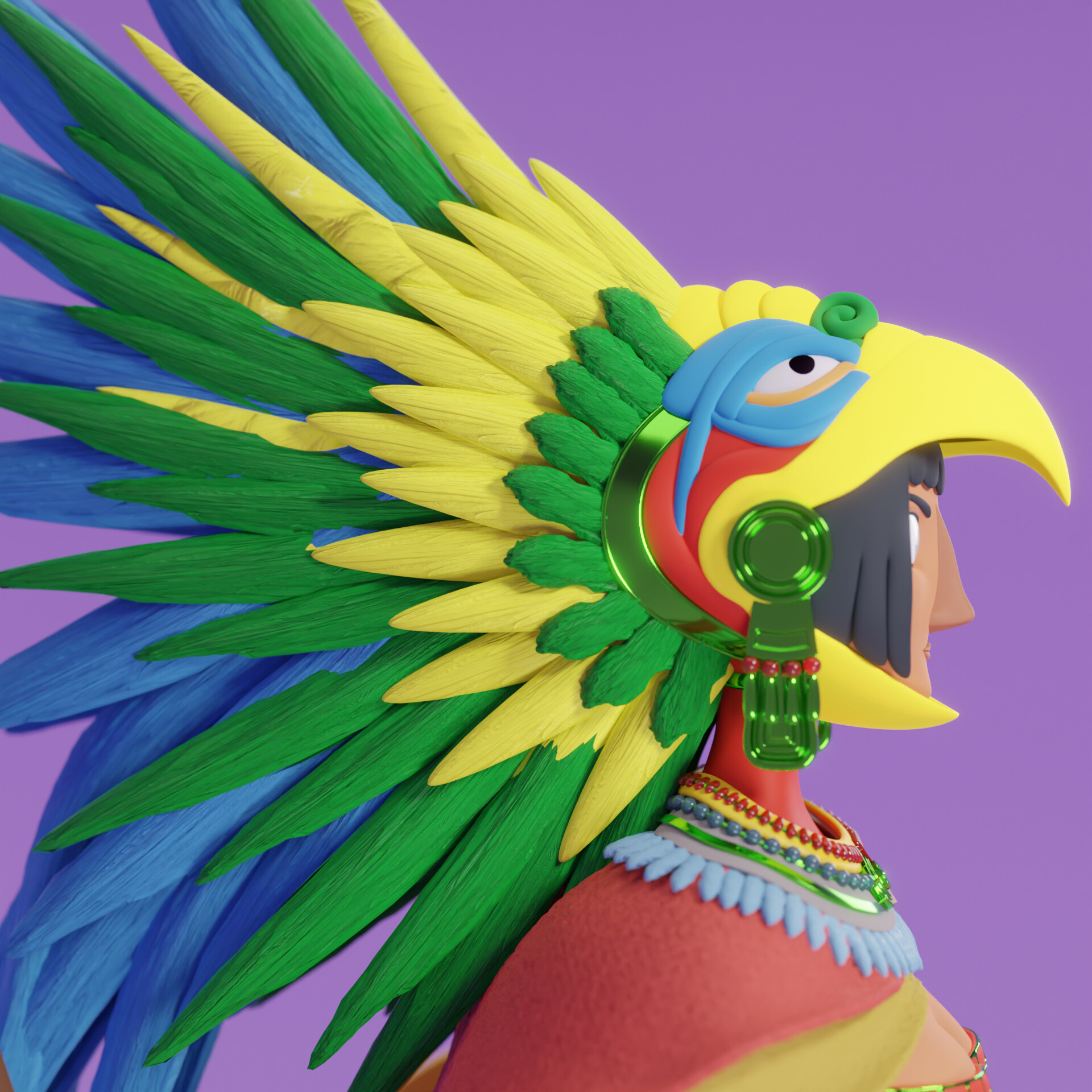 PELUSO - Aztec Female Eagle Knight