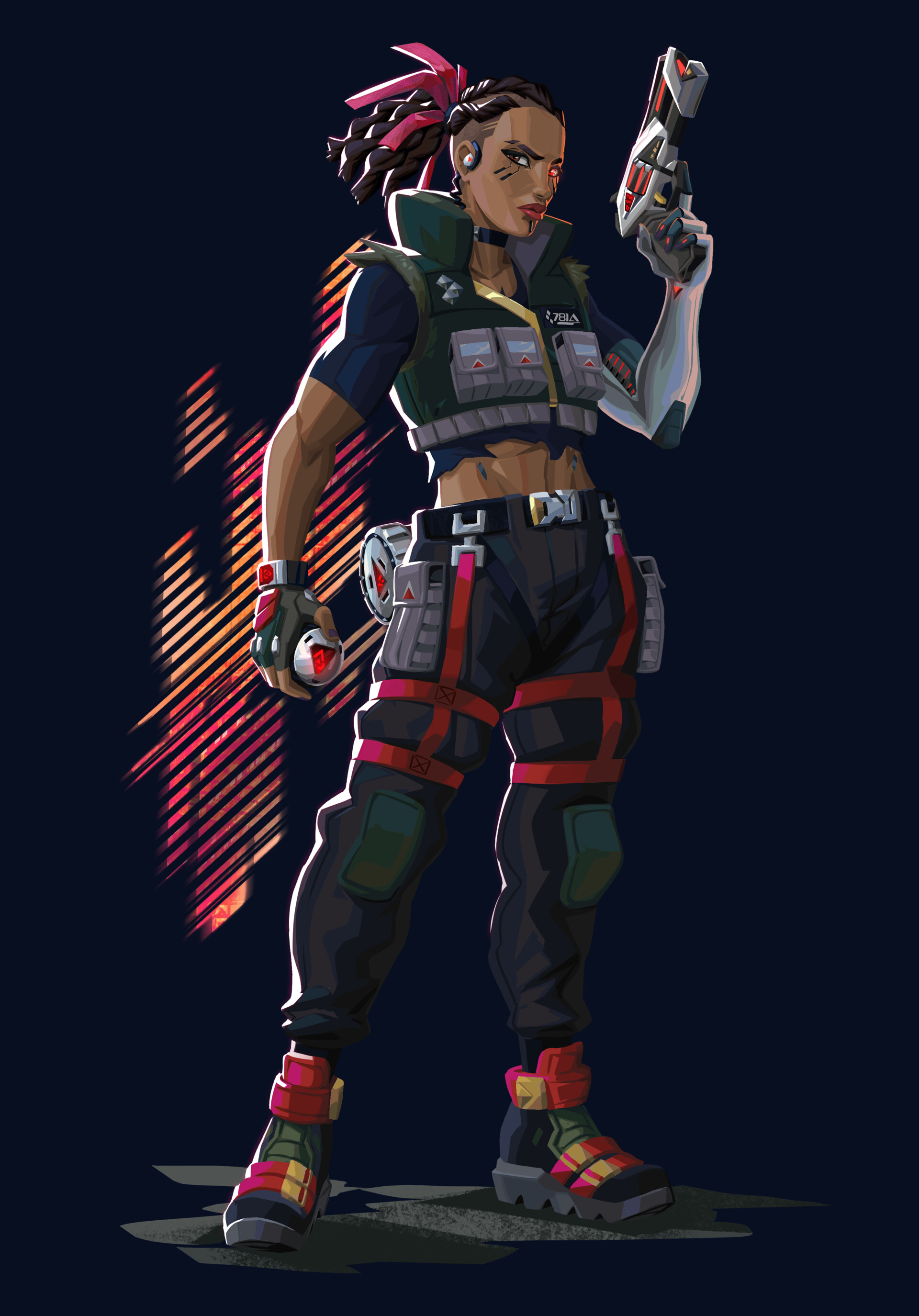 Avrie Graham - Valorant fan art AGENT - " PROTOCOL"