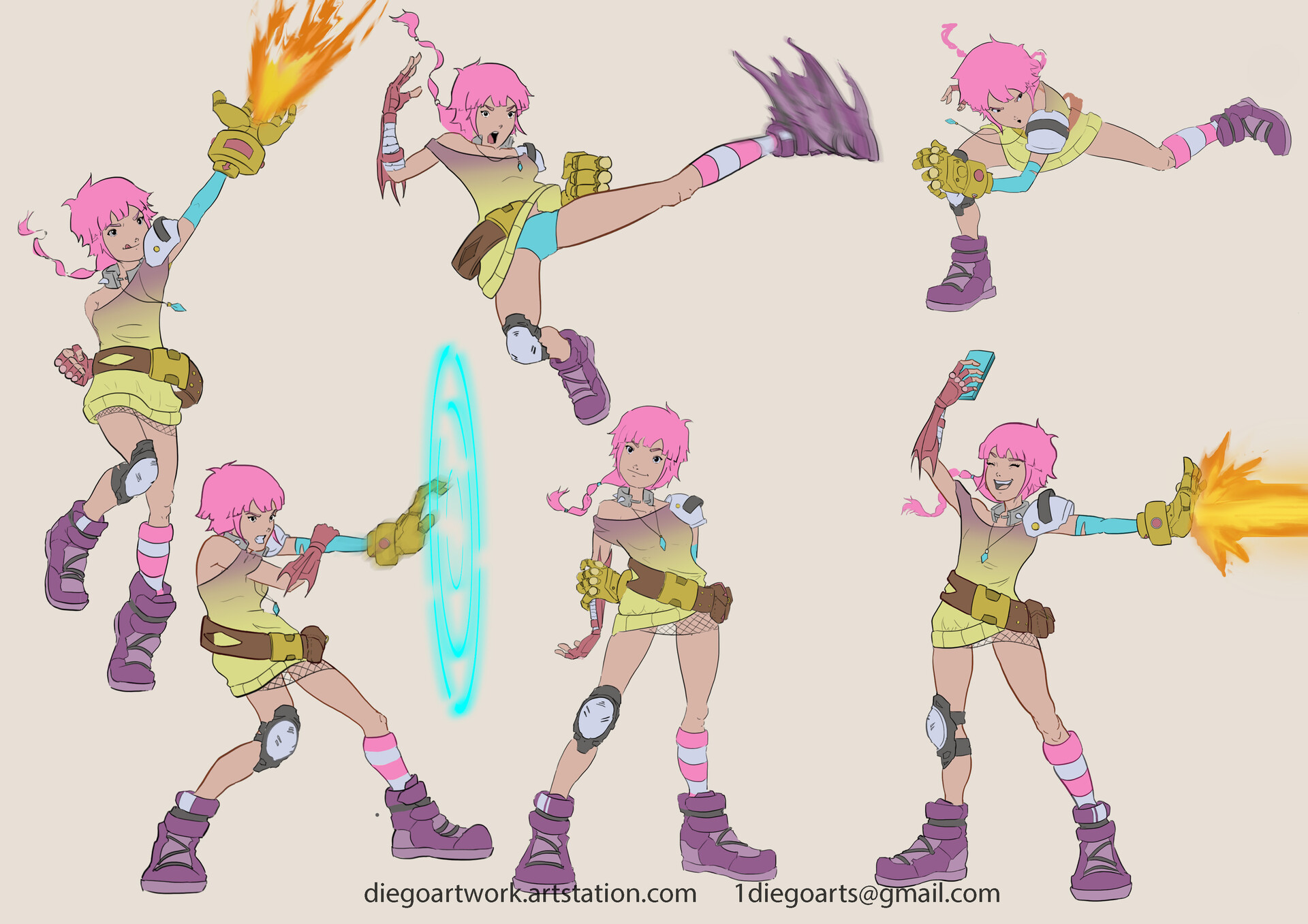 ArtStation - Glitch Warriors - Kiki