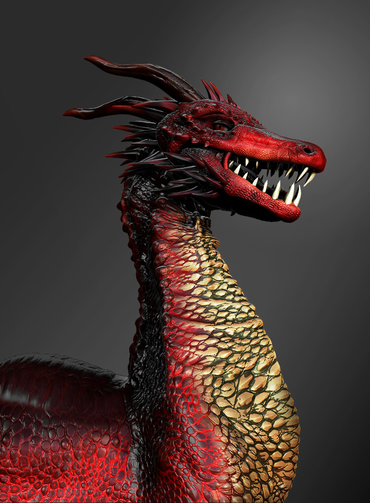 ArtStation - Dragon Bust