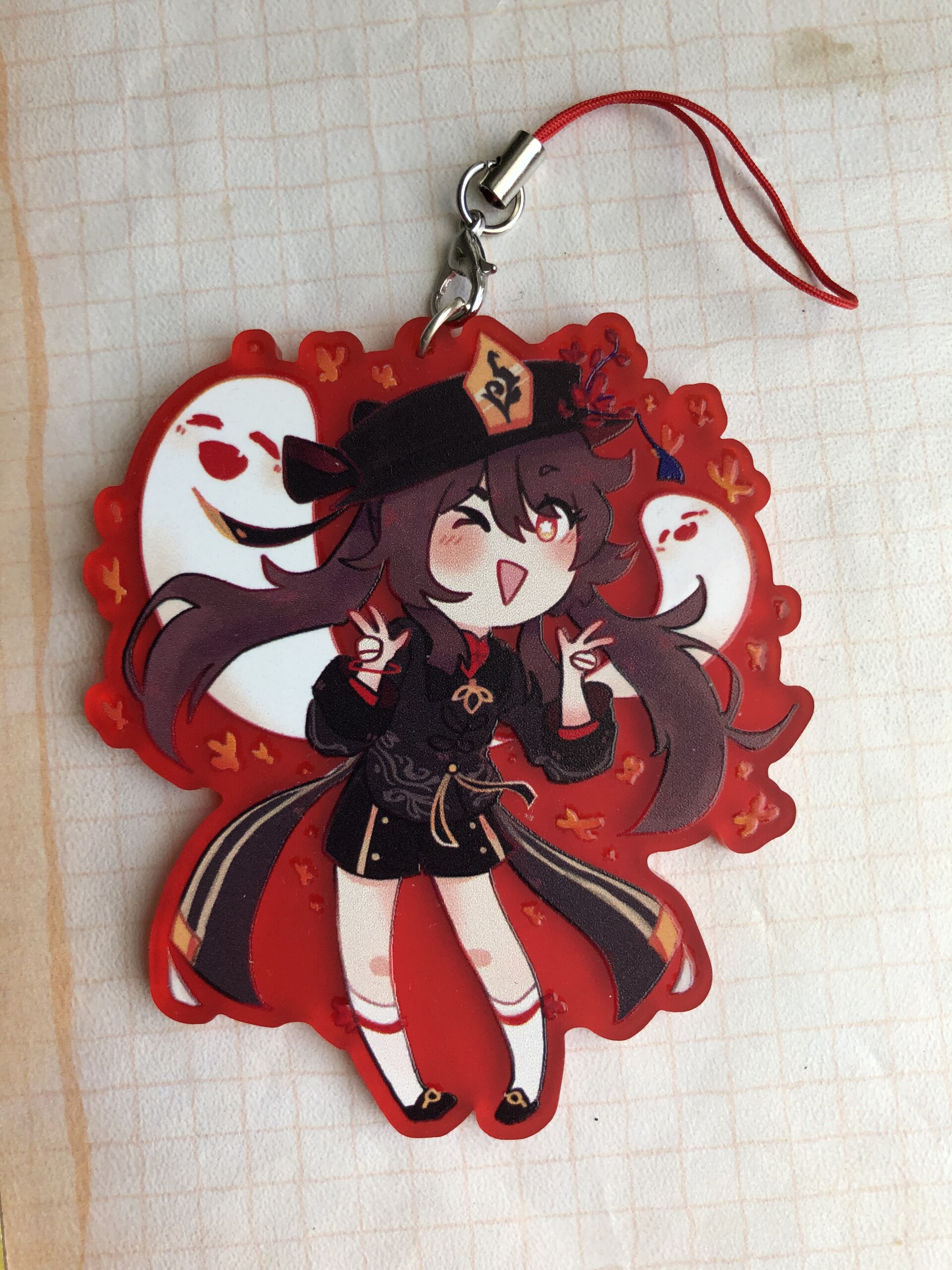 ArtStation - Hu Tao Frosted Acrylic Keychain / Charm Genshin Impact