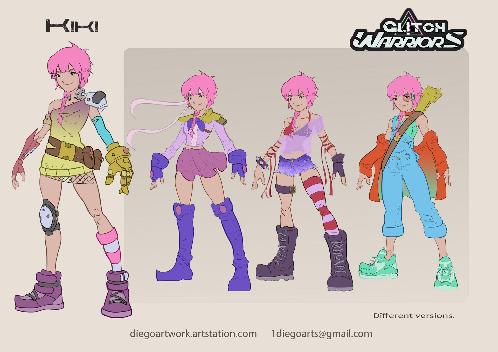 ArtStation - Glitch Warrios - Kiki