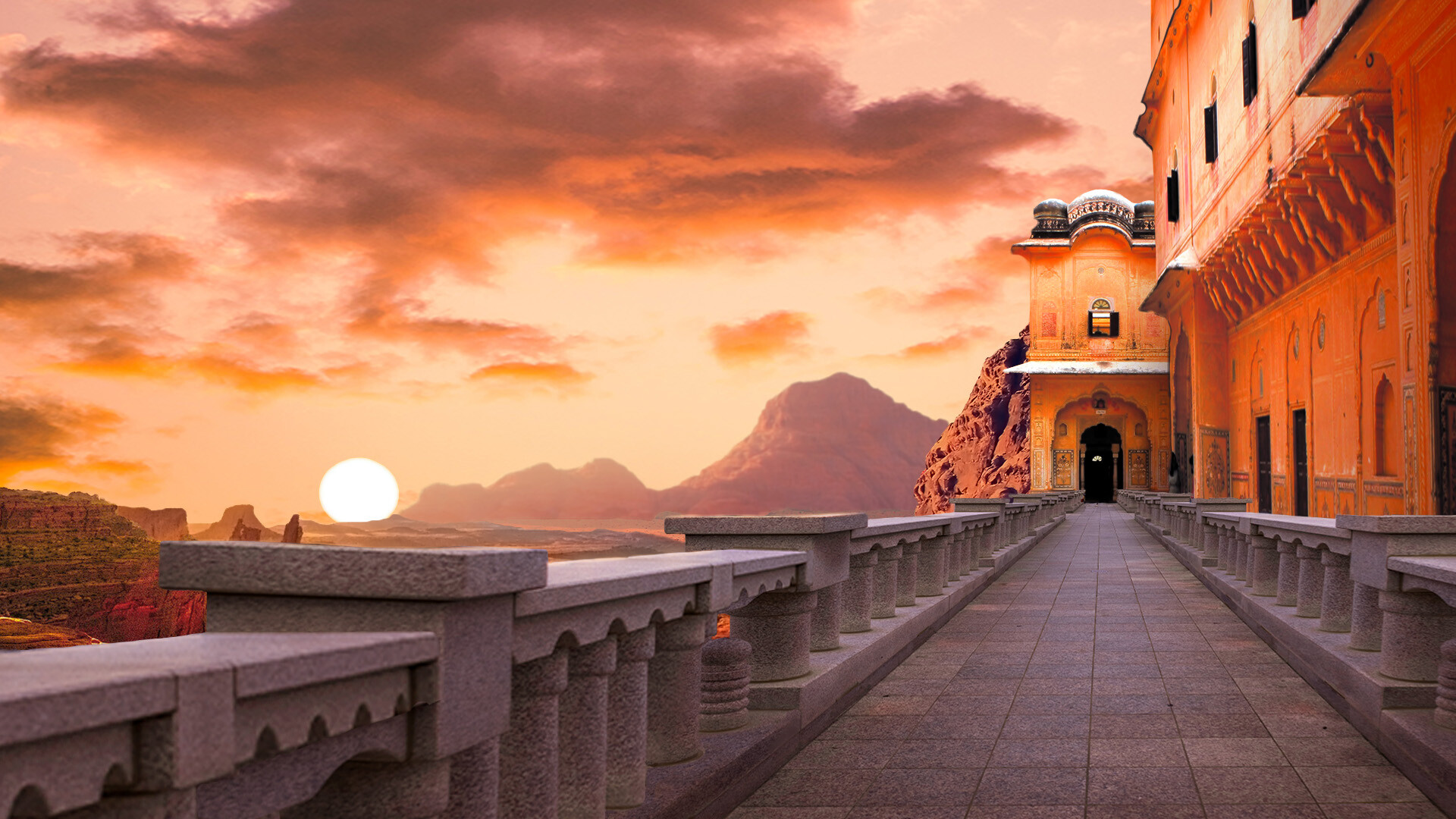 ArtStation - Matte painting work - Temple