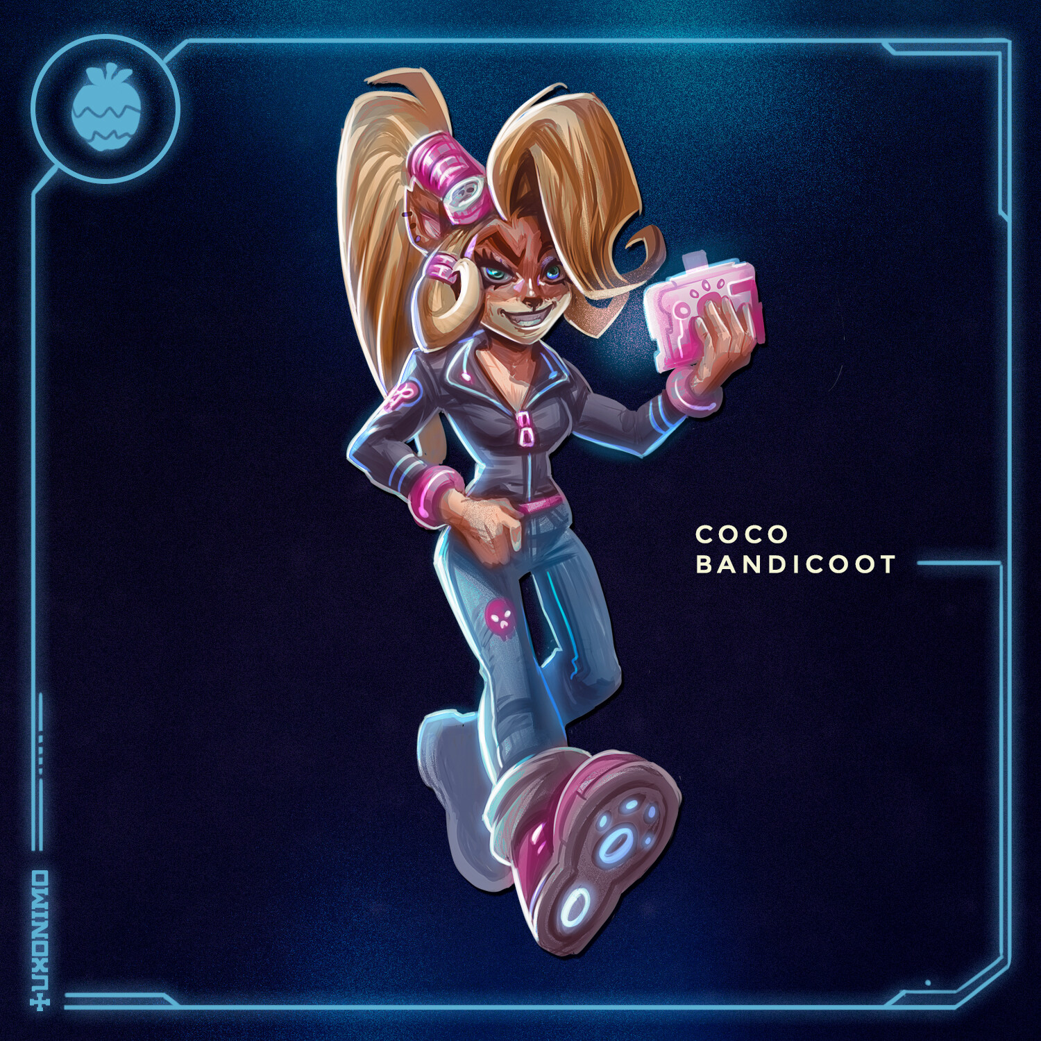 Tuxonimo - Crash Bandicoot - In space fan art