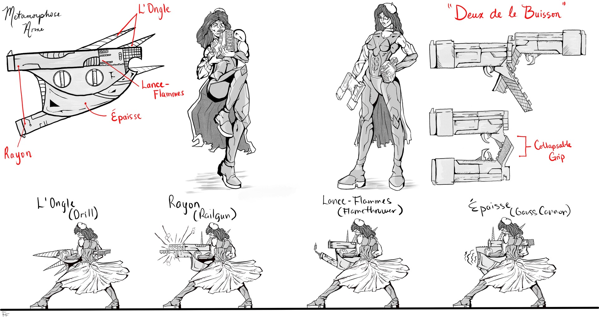 ArtStation - Heavily Armed Evelyn