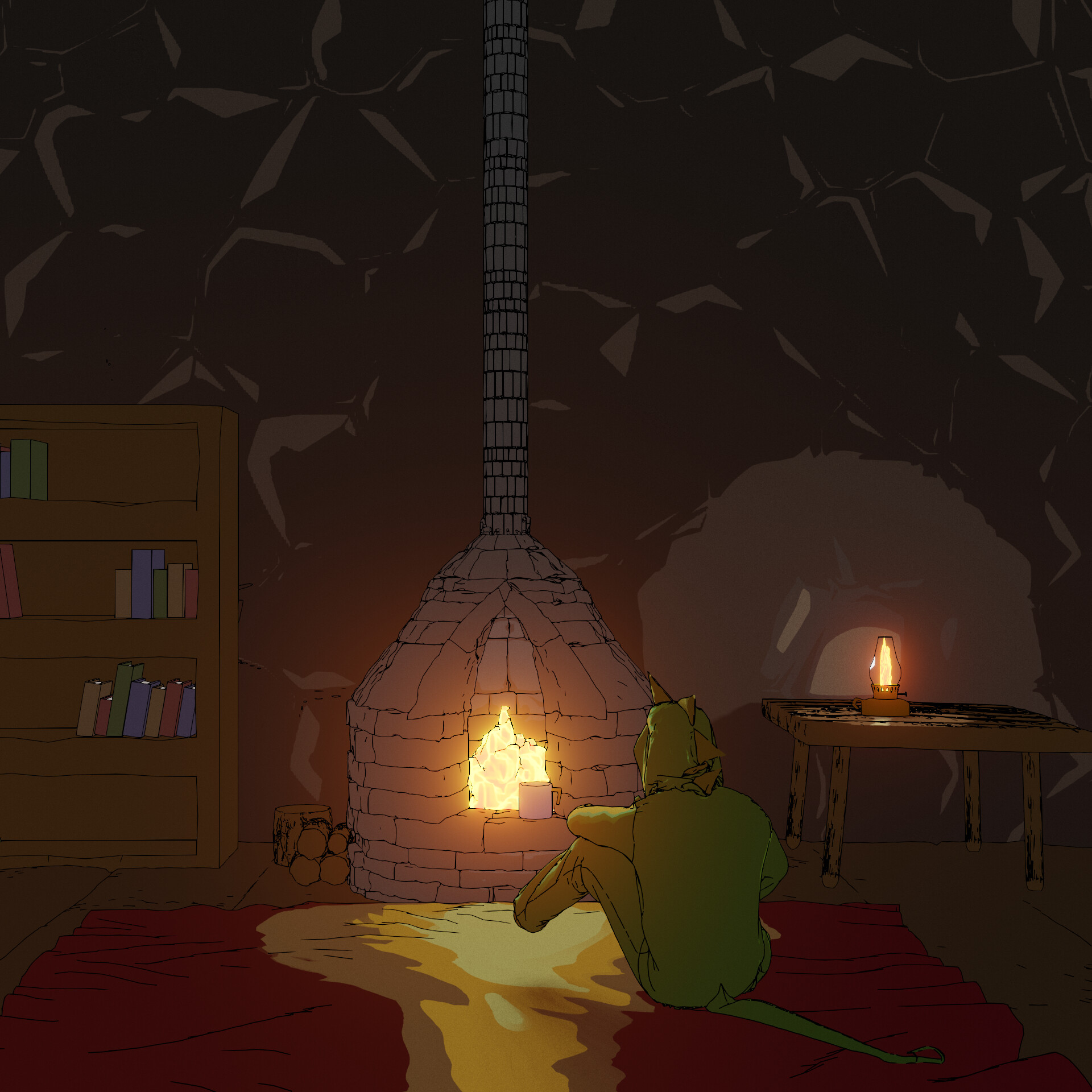 ArtStation - Fireplace