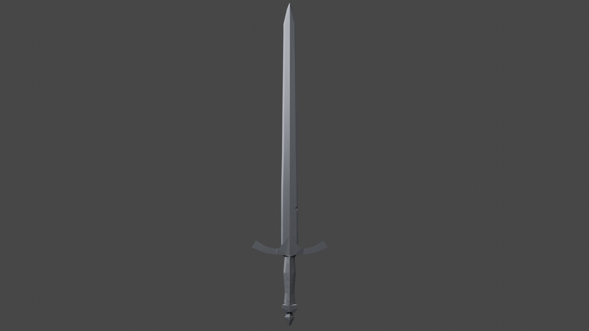 ArtStation - Low poly skyrim sword of the crusader