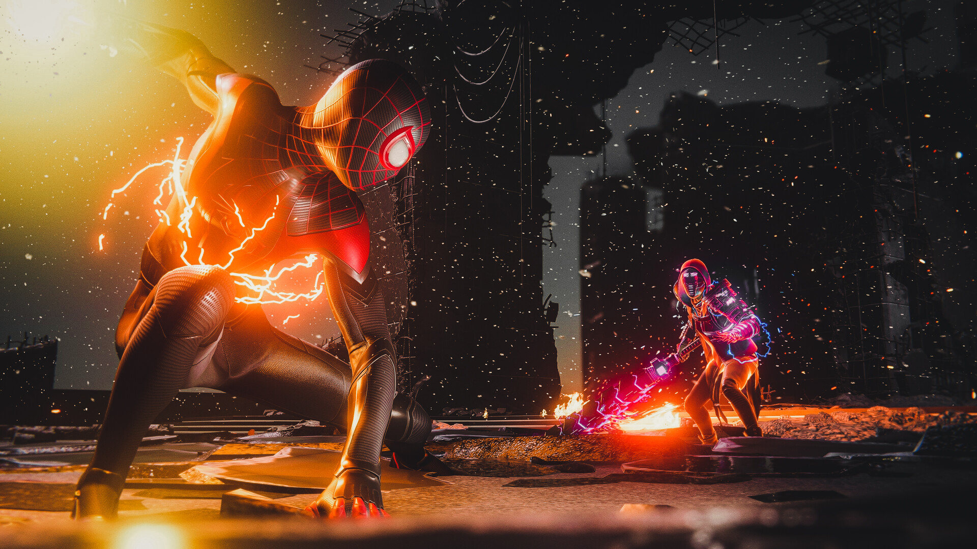 ArtStation - Spider-Man fight