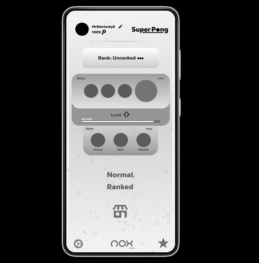 ArtStation - UI Prototype - Super Pong® Game App