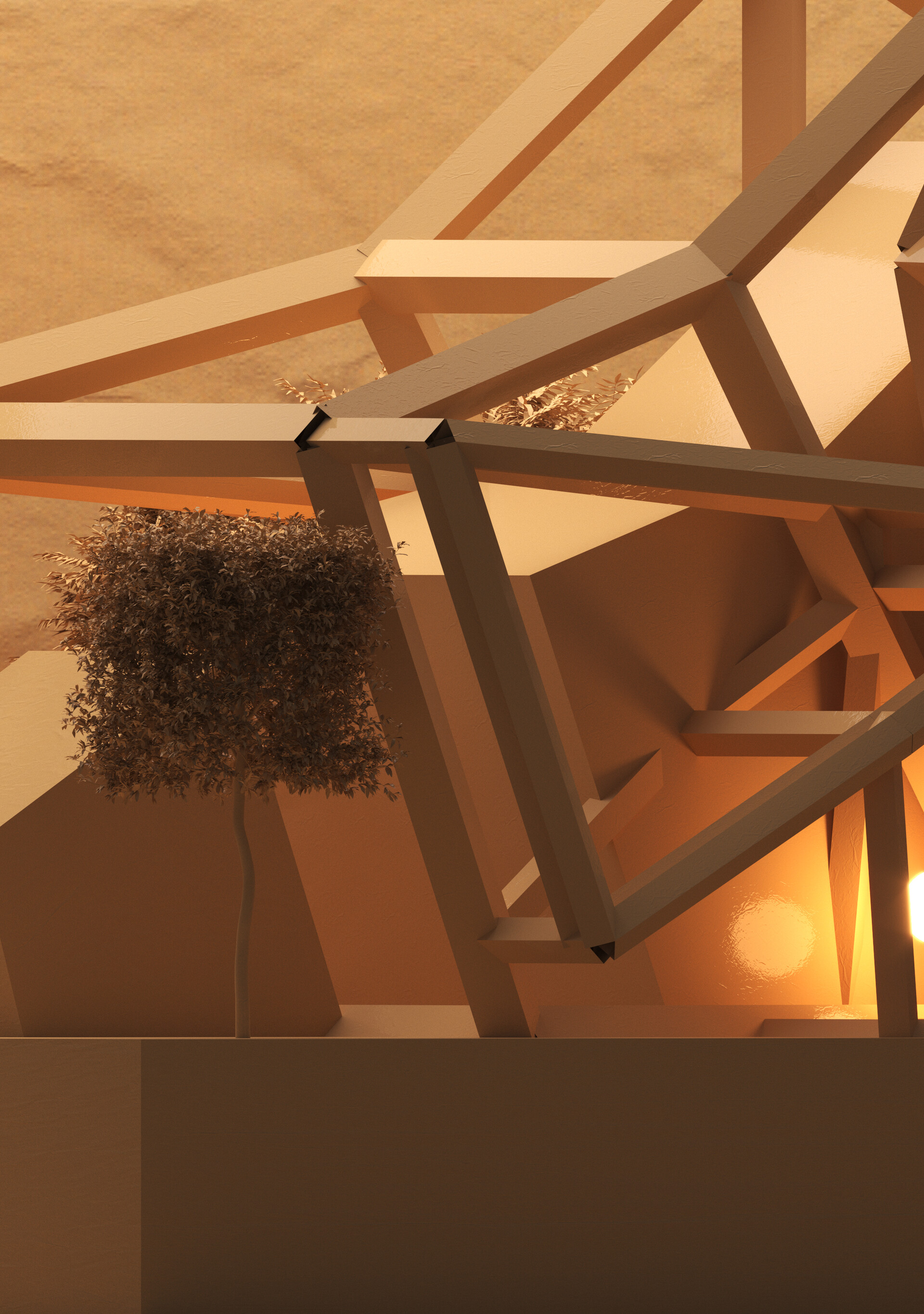 Digital Maquette Rendering — Pavilion Concept by Amr Allam — ProUser.Me