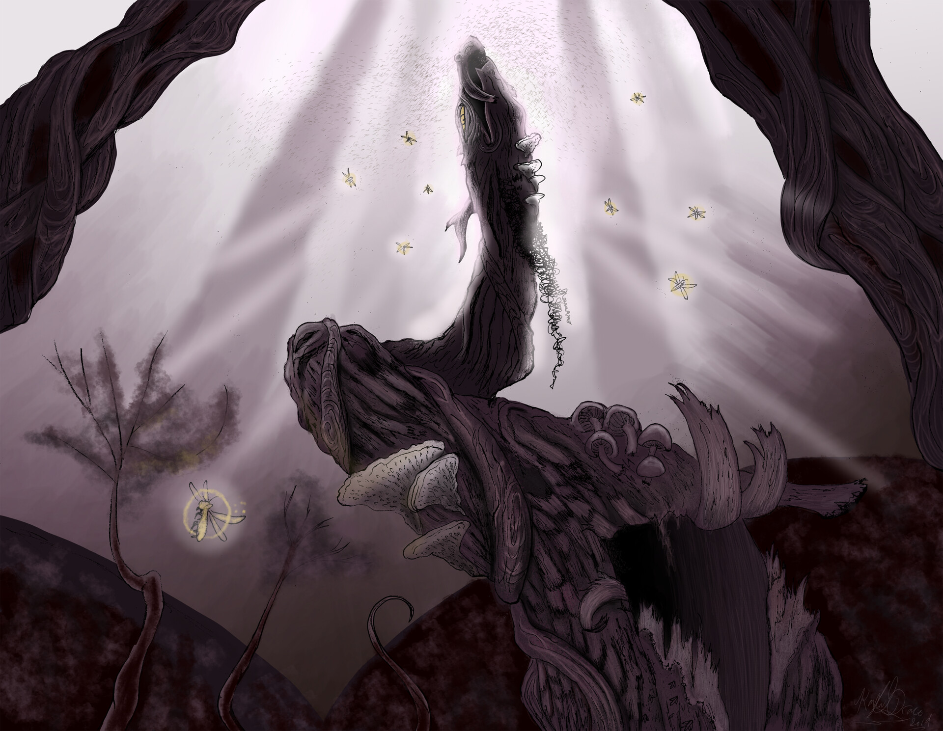 ArtStation - Elder Dragon Tree